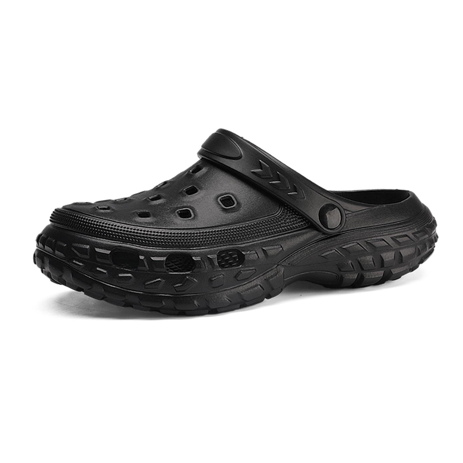 Cyiecw Gardener Platform Clogs Beach Sandals Slippers for Men Slip on ...