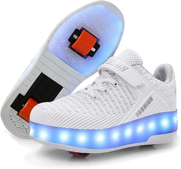 Cyiecw Roller Shoes Girls Boys Sneakers with Wheels Roller Skate Shoes ...