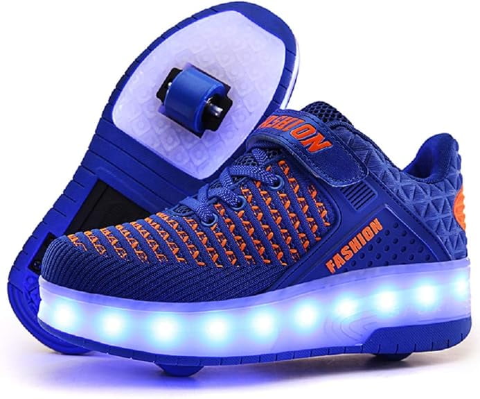 Cyiecw Roller Shoes Girls Boys Sneakers with Wheels Roller Skate Shoes ...