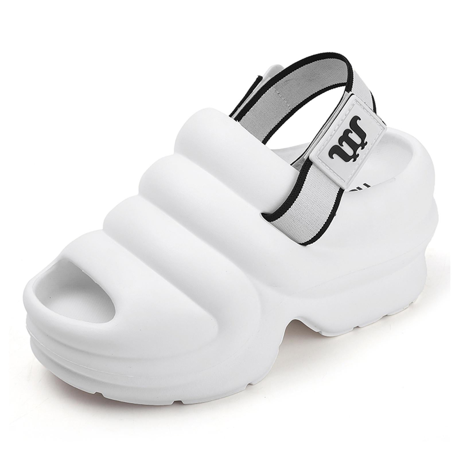 Cyiecw Women's Platform Clogs Hight Heels Fashion Summer Beach Sandals ...