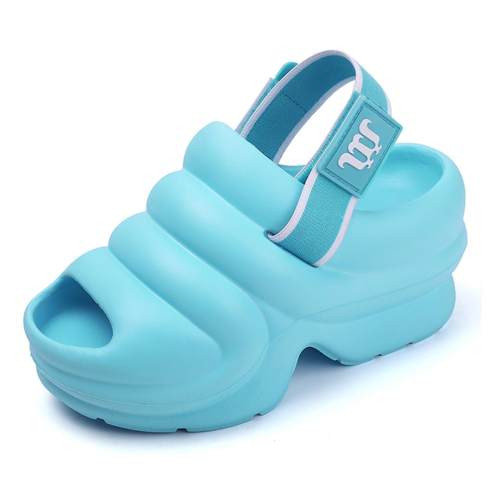 Cyiecw Women's Platform Clogs Hight Heels Fashion Summer Beach Sandals ...