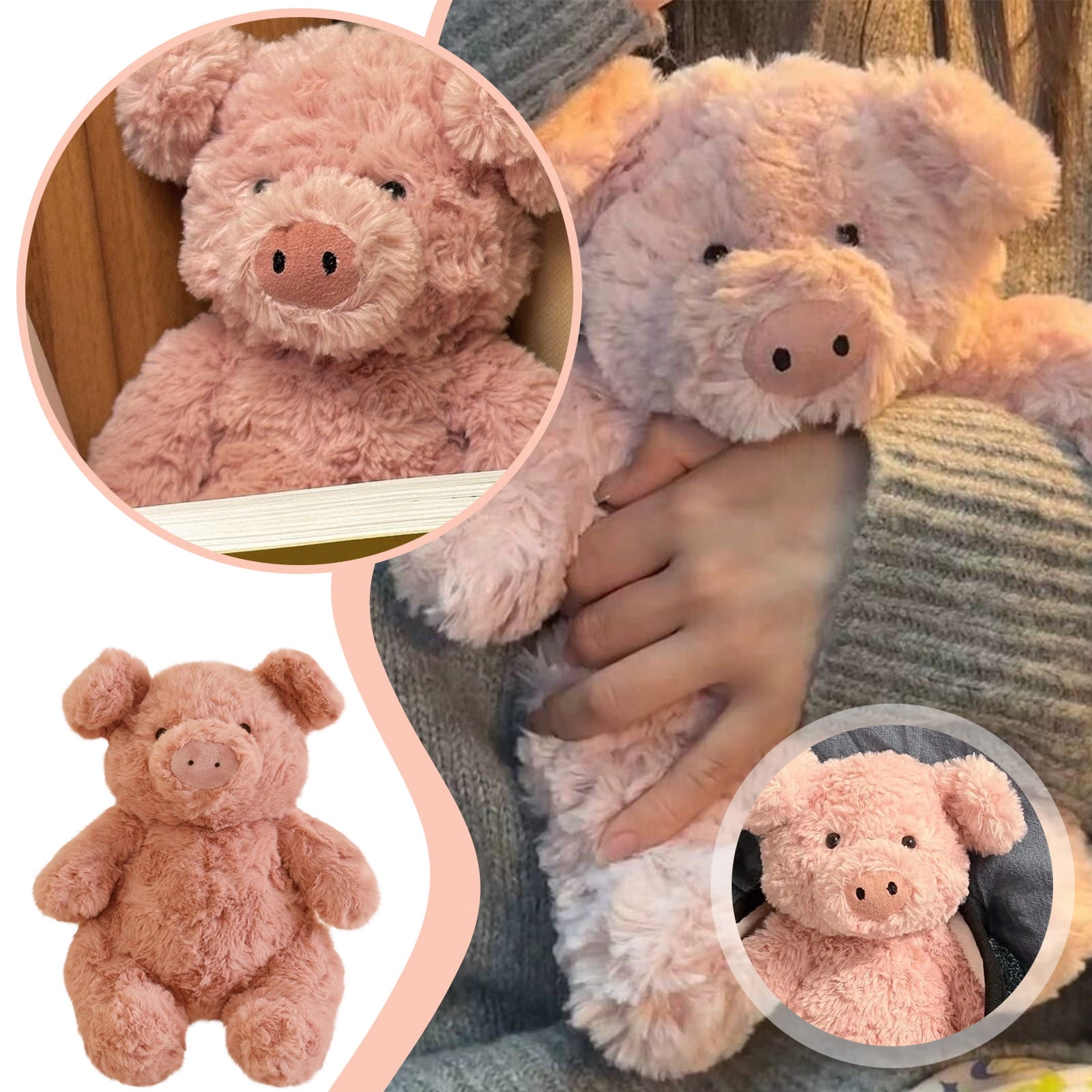 Cyinyin 10 INCH Barnabus Pig Stuffed Animals, Lovely Soft Stuffed Toys ...