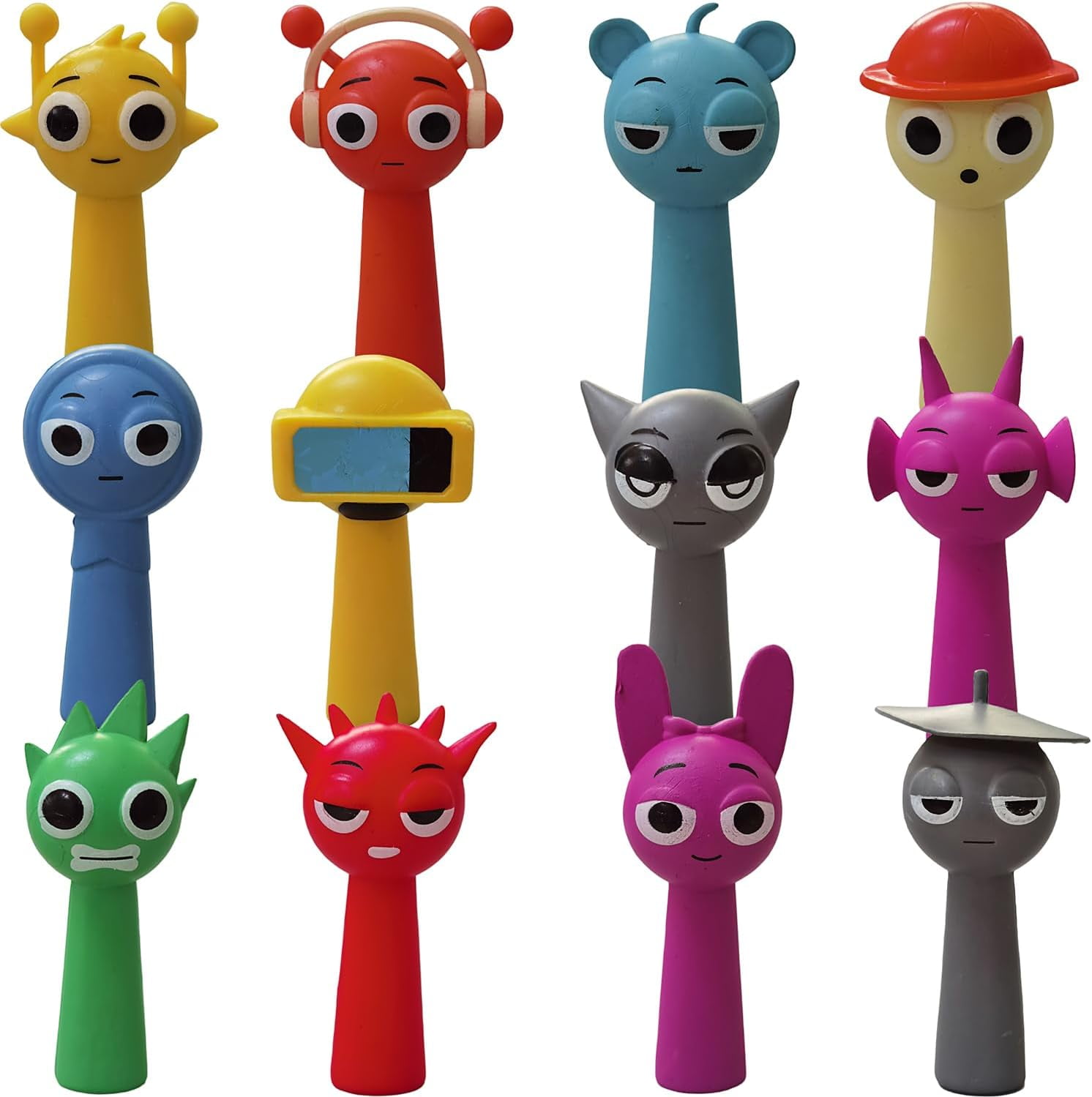 Cyinyin 12 PCS Sprunki Action Figures, Birthday Gifts forGame Music Fans Adult Kids, Sprunki ...