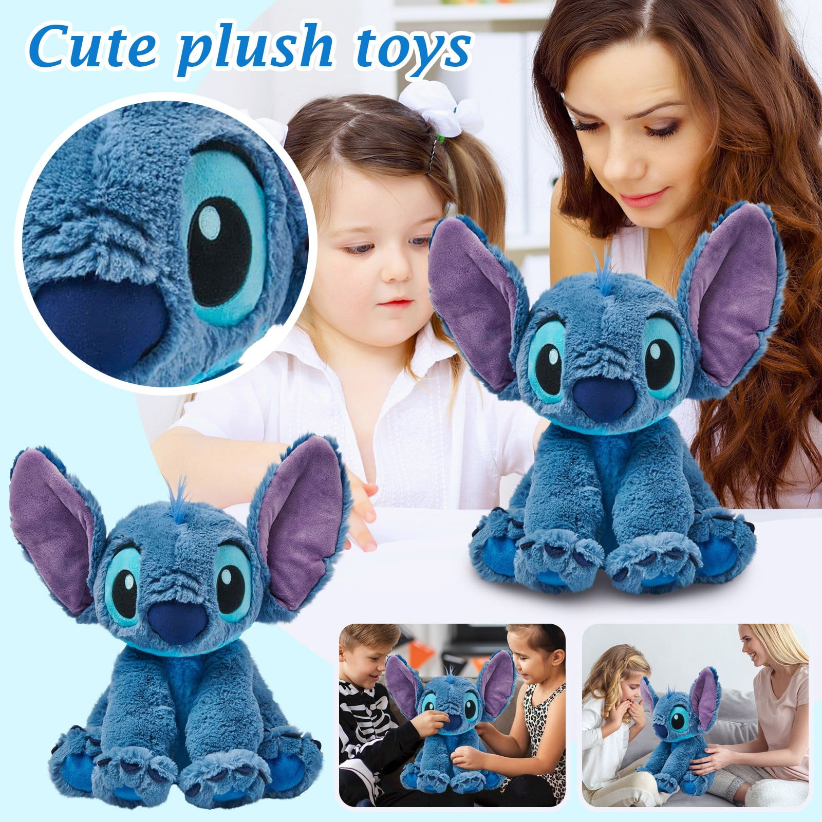Cyinyin 15.7 INCH Adorable Stitch Classic Character Stitch Plush Dolls ...