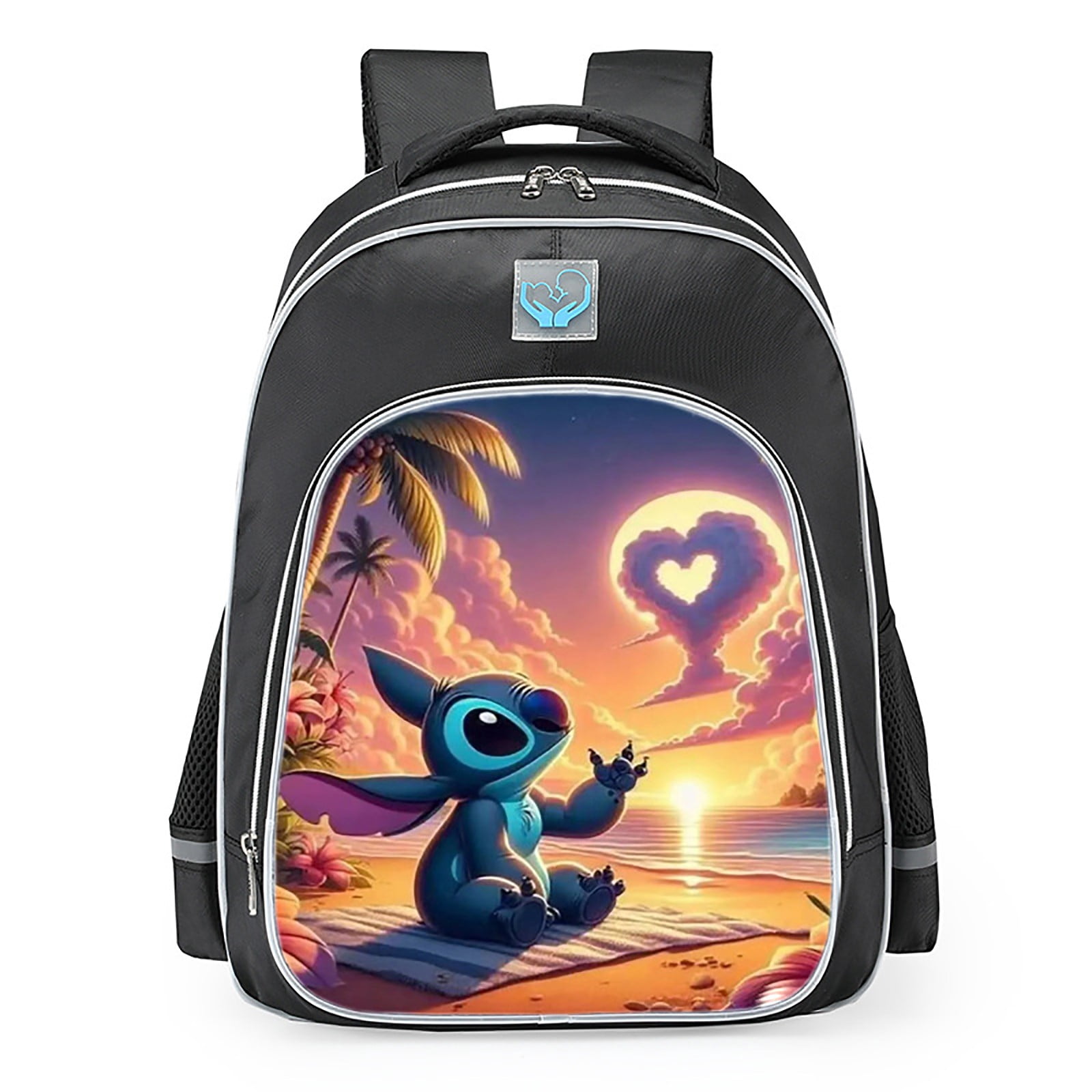 Cyinyin 16.5 INCH Simple Modern Stitch Backpack with Front Pockets for ...