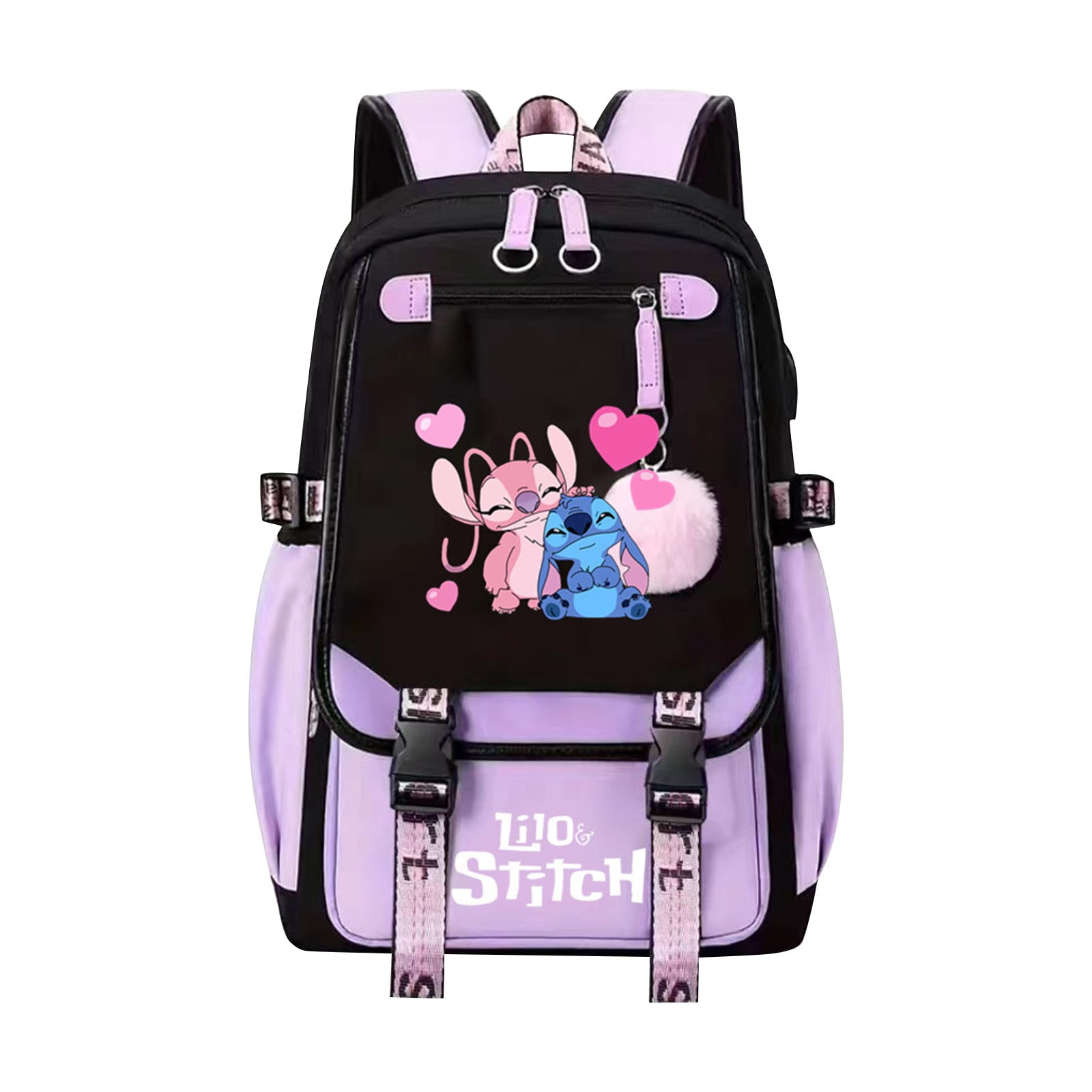 Cyinyin 17.3 INCH Charming Cartoon Stitch Laptop Backpack, Spacious and ...