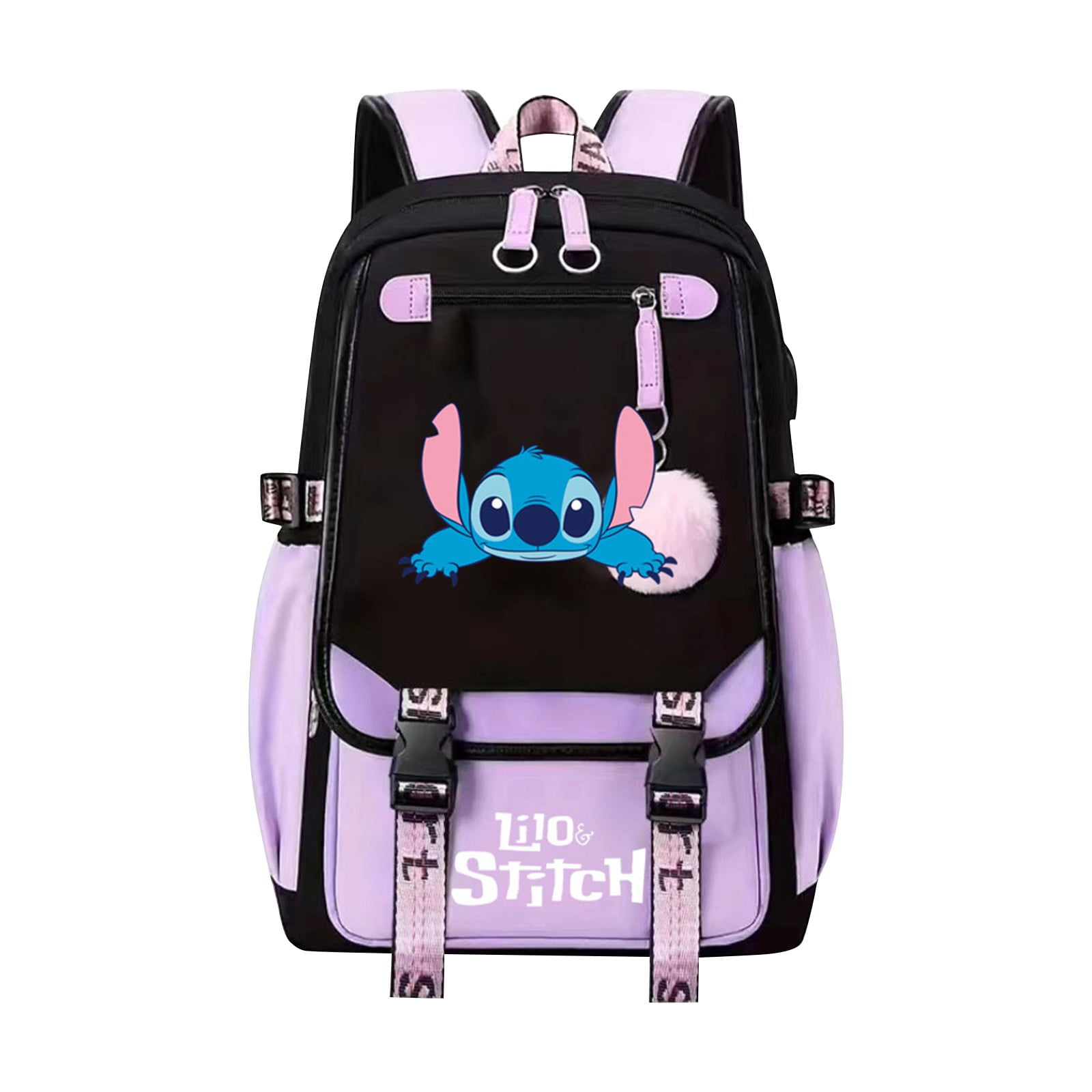 Cyinyin 17.3 INCH Charming Cartoon Stitch Laptop Backpack, Spacious and ...