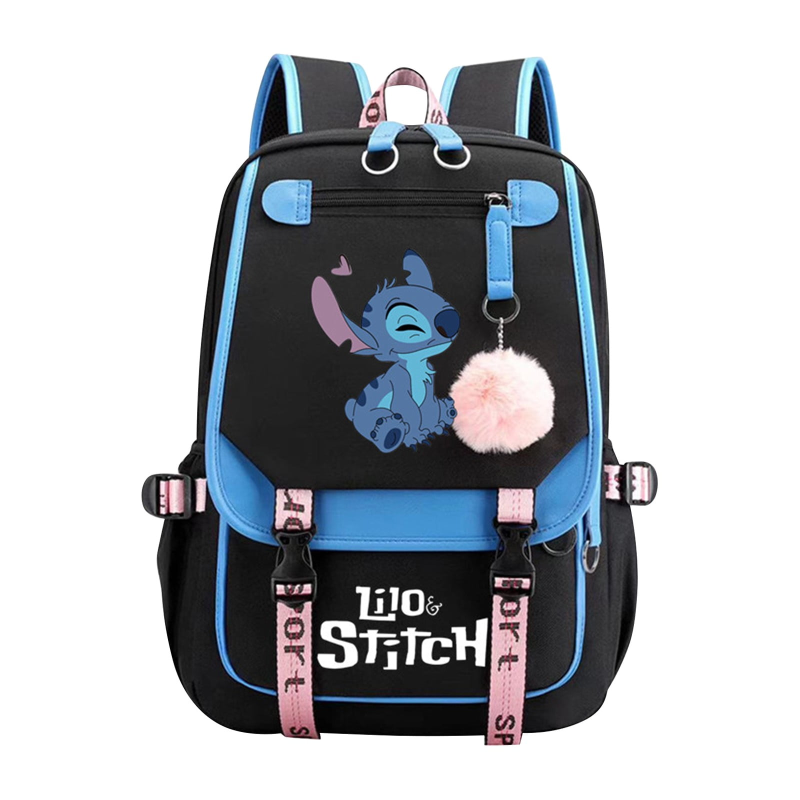 Cyinyin 17.3 INCH Vivid Cartoon Stitch Pattern Bookbag, Spacious and ...