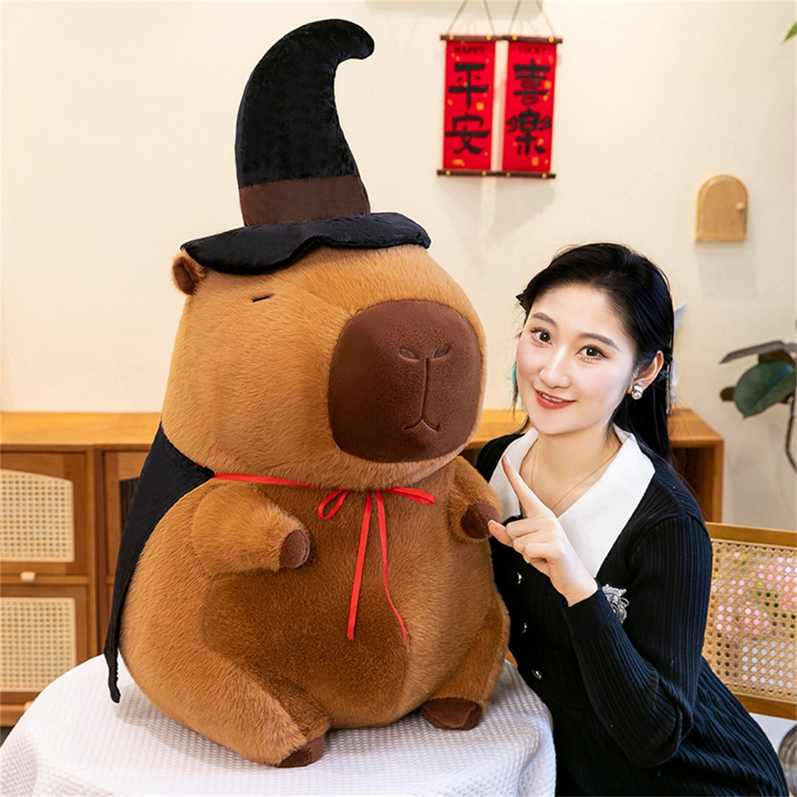 Cyinyin 19.8 INCH Lovely Wizard Capybara Plush Stuffed Animals with ...