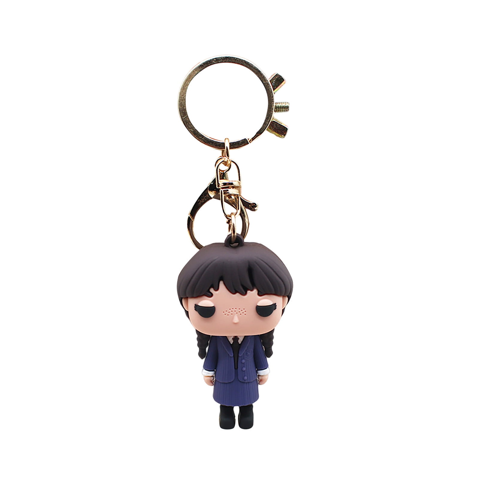 Cyinyin 2.8 INCH Fun Wednesday Addams Keychain and Bag Pendant ...