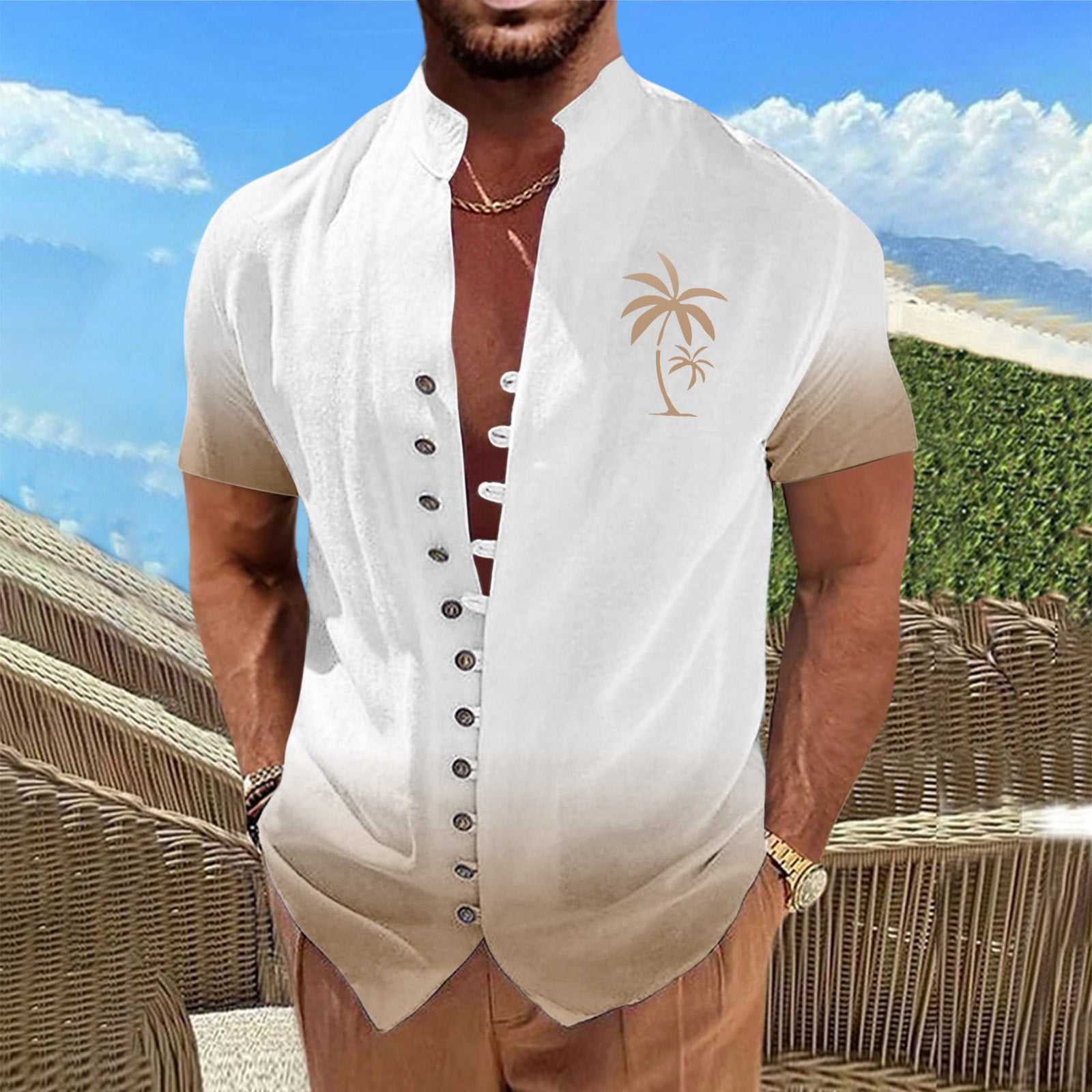 Cyinyin 2024 Basic Summer Men's Polo Shirts Collar Short Sleeved Summer ...