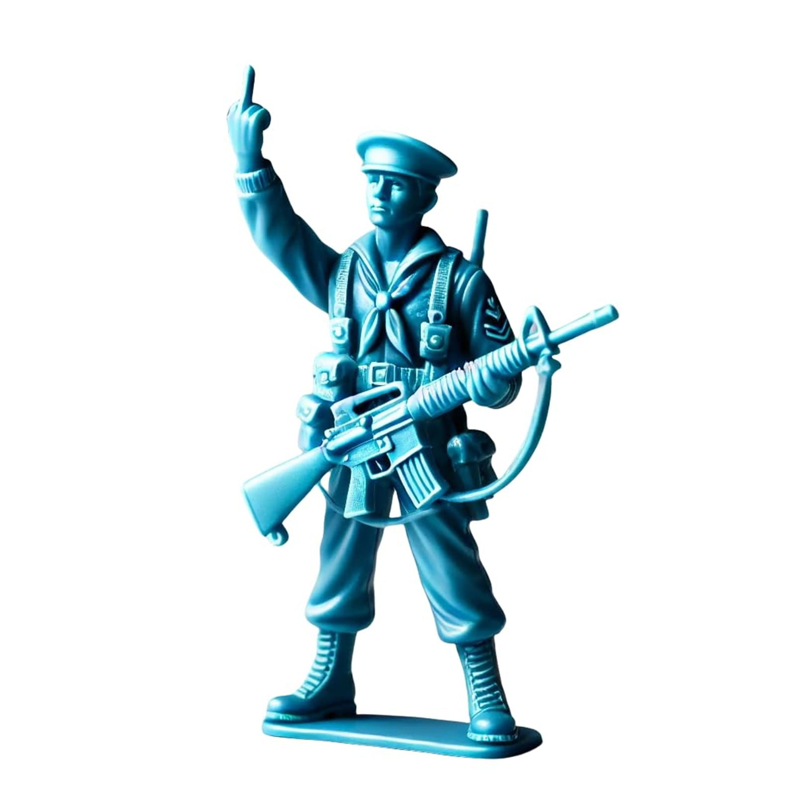 Cyinyin 2025 New Style Funny Military Statue - Green Army Men & Blue ...