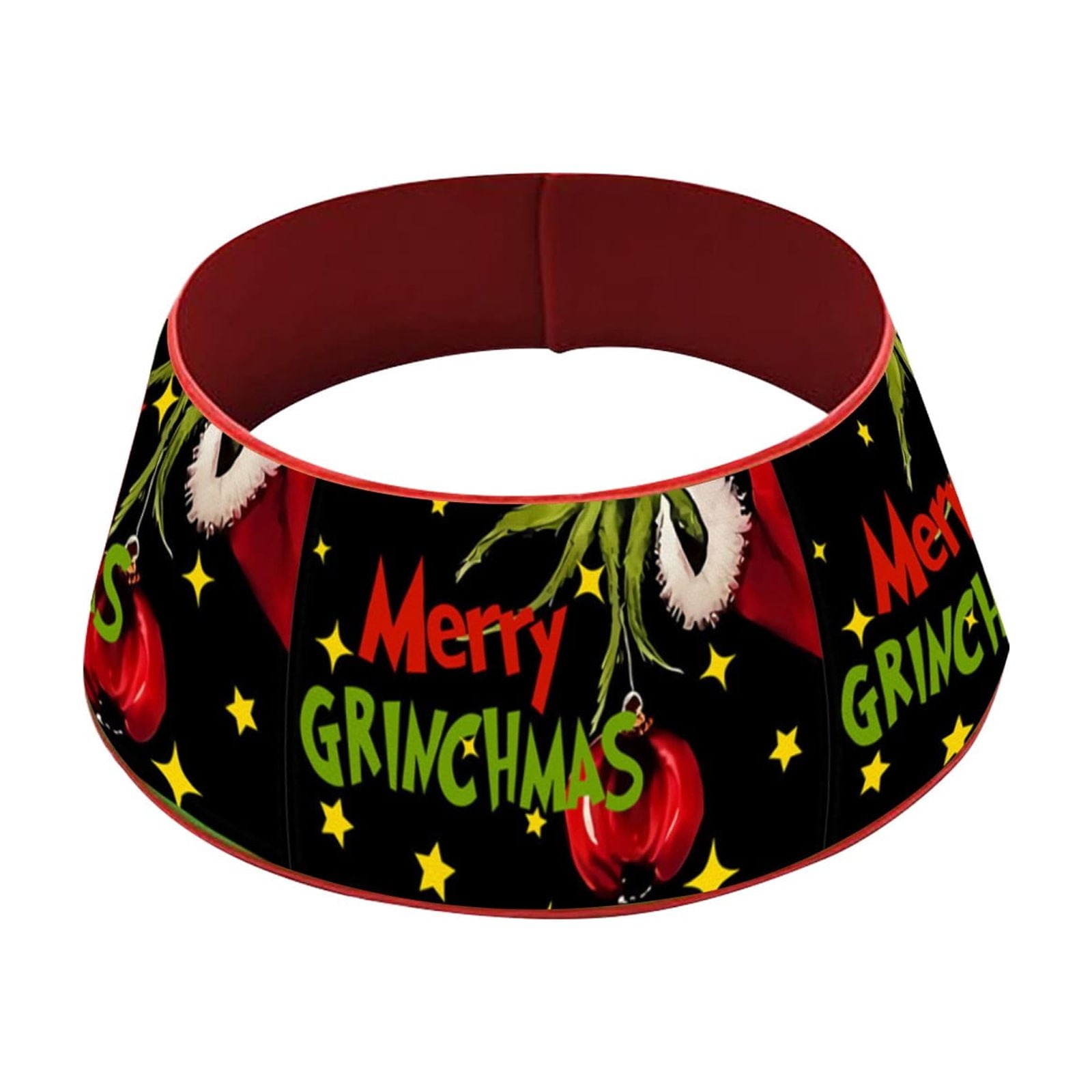 Cyinyin 23 inch Grinch Christmas Tree Collar, Funny Christmas ...
