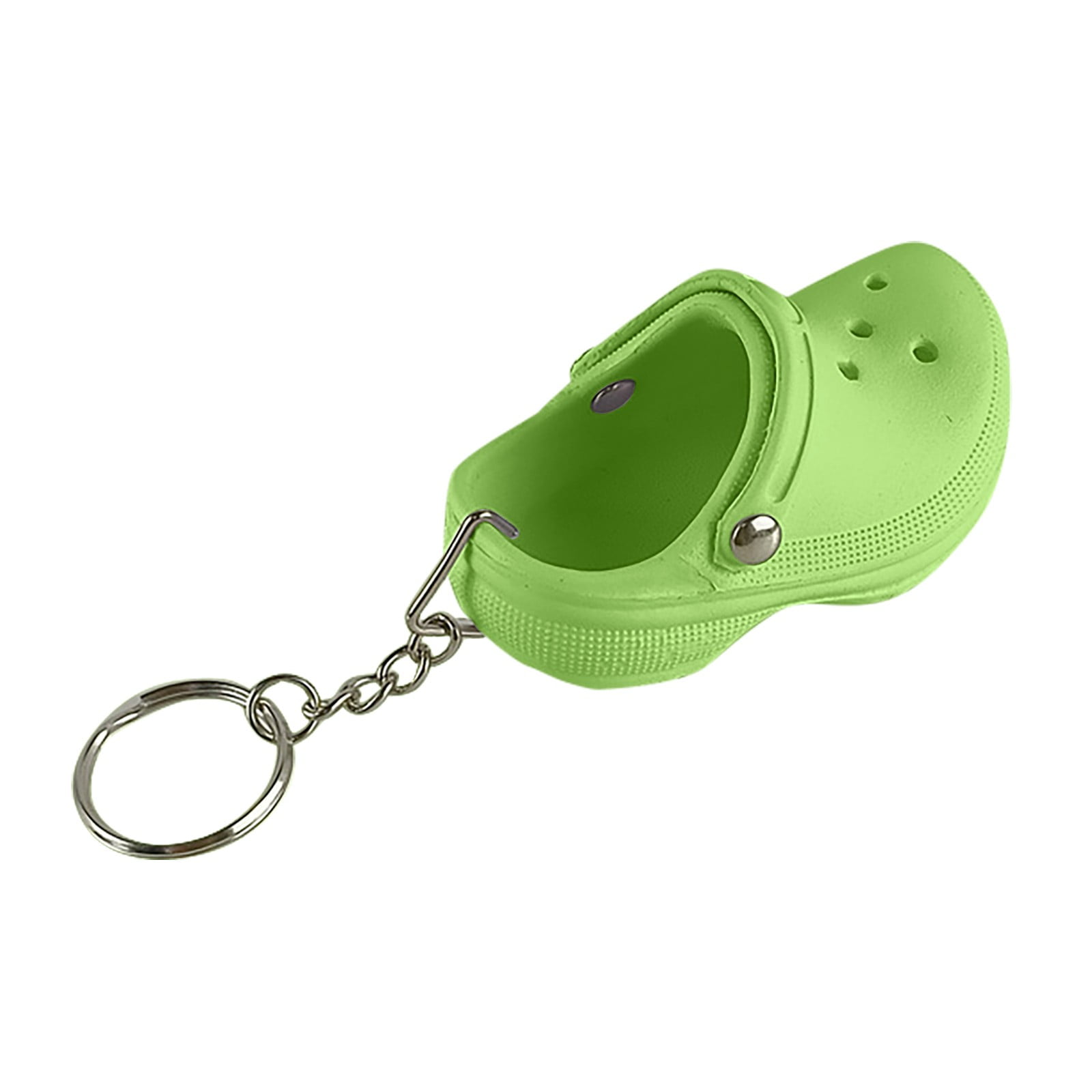 Cyinyin 3 INCH Green Mini Shoes Keychain and Bag Pendant, Fun Slippers ...
