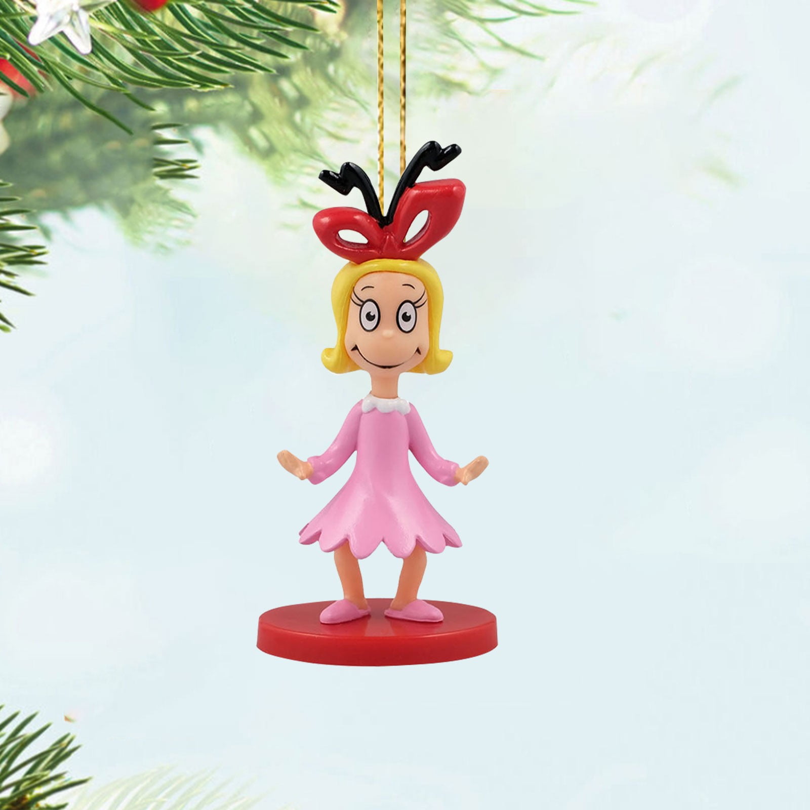 Cyinyin 3 Inch Unique Grinch Hanging ornaments for Xmas Tree, 2D Cute ...