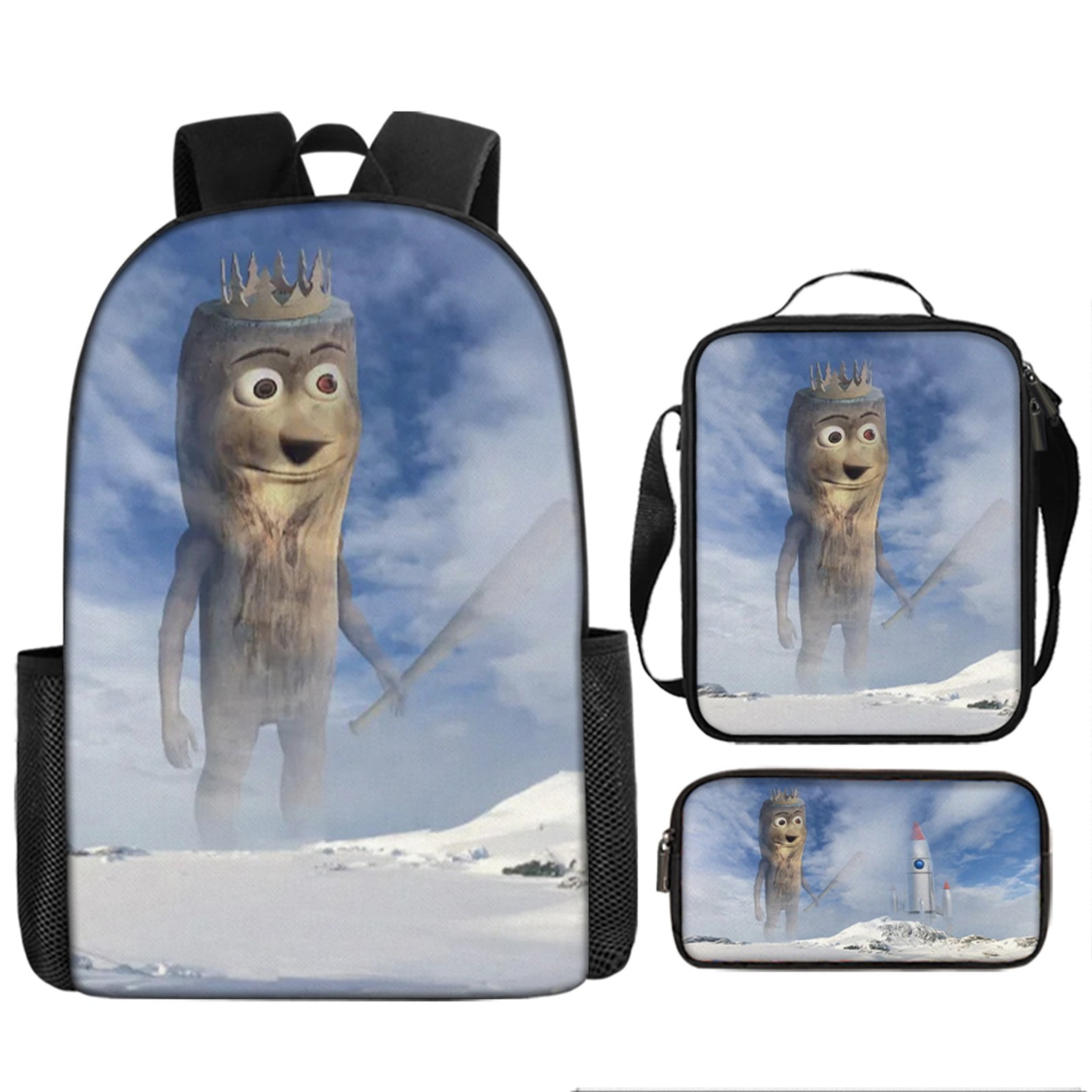 Cyinyin 3 PCS AI Italian Brainrot Animals Backpack Set, Simple Modern ...