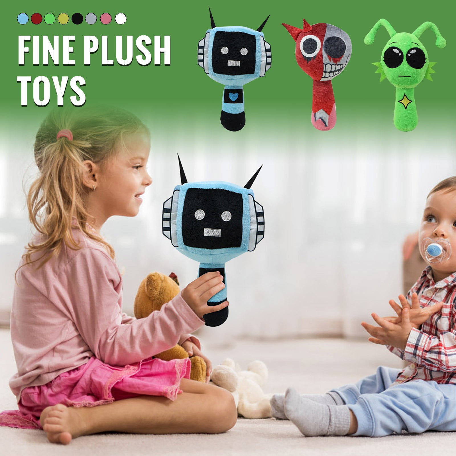 Cyinyin 3 PCS Sprunki Game Toys, Nsincredibox Sprunki Plushies Merch ...