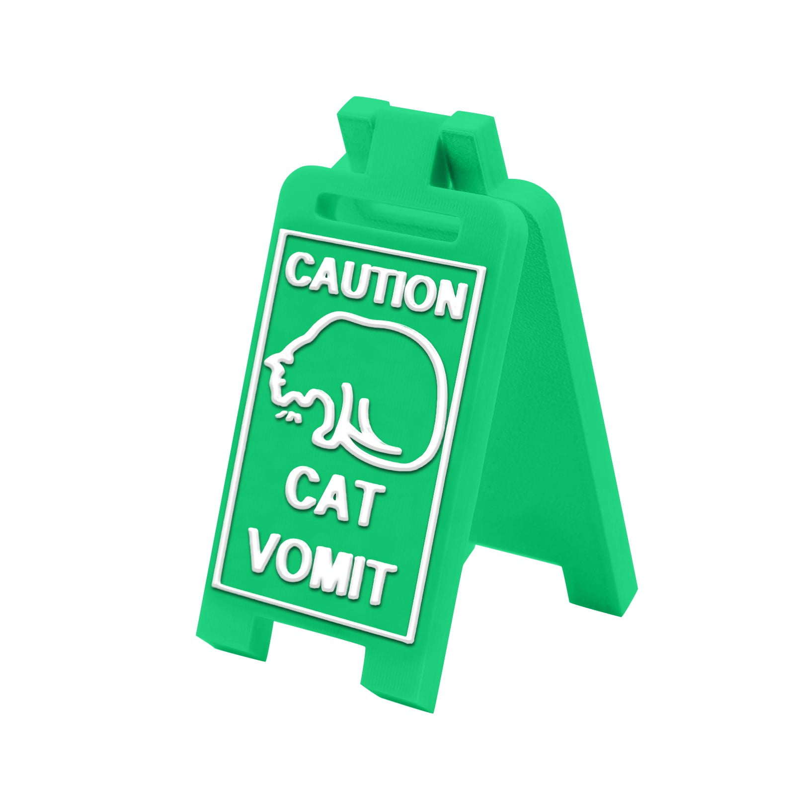 Cyinyin 3D Printed Decorations Warning Signs, Caution Cat Vomit ...