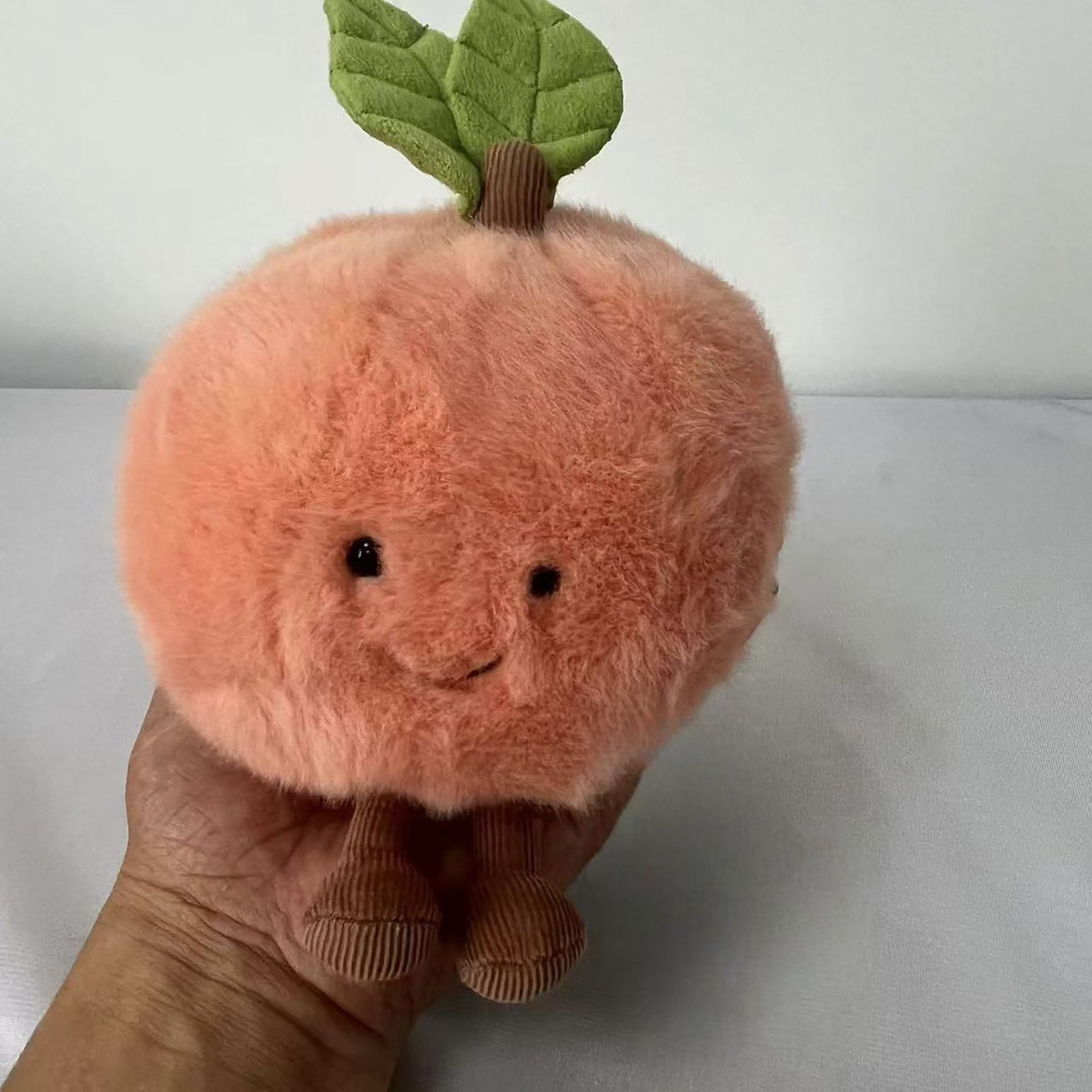 Cyinyin 6 INCH Amuseable Peach Plush Stuffed Toy, Super Cute Fruit Soft ...