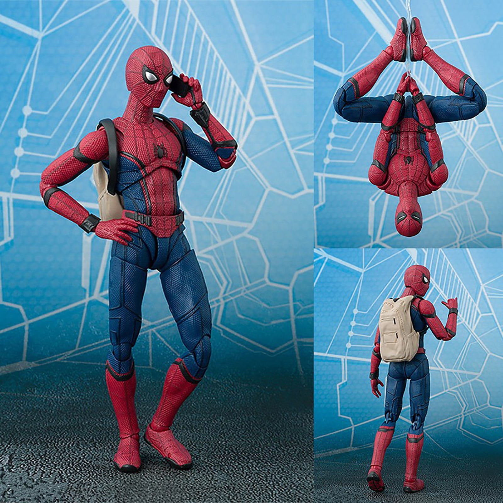 Cyinyin 6 INCH Spider Superherofar From Home Action Figure Car Ornament ...