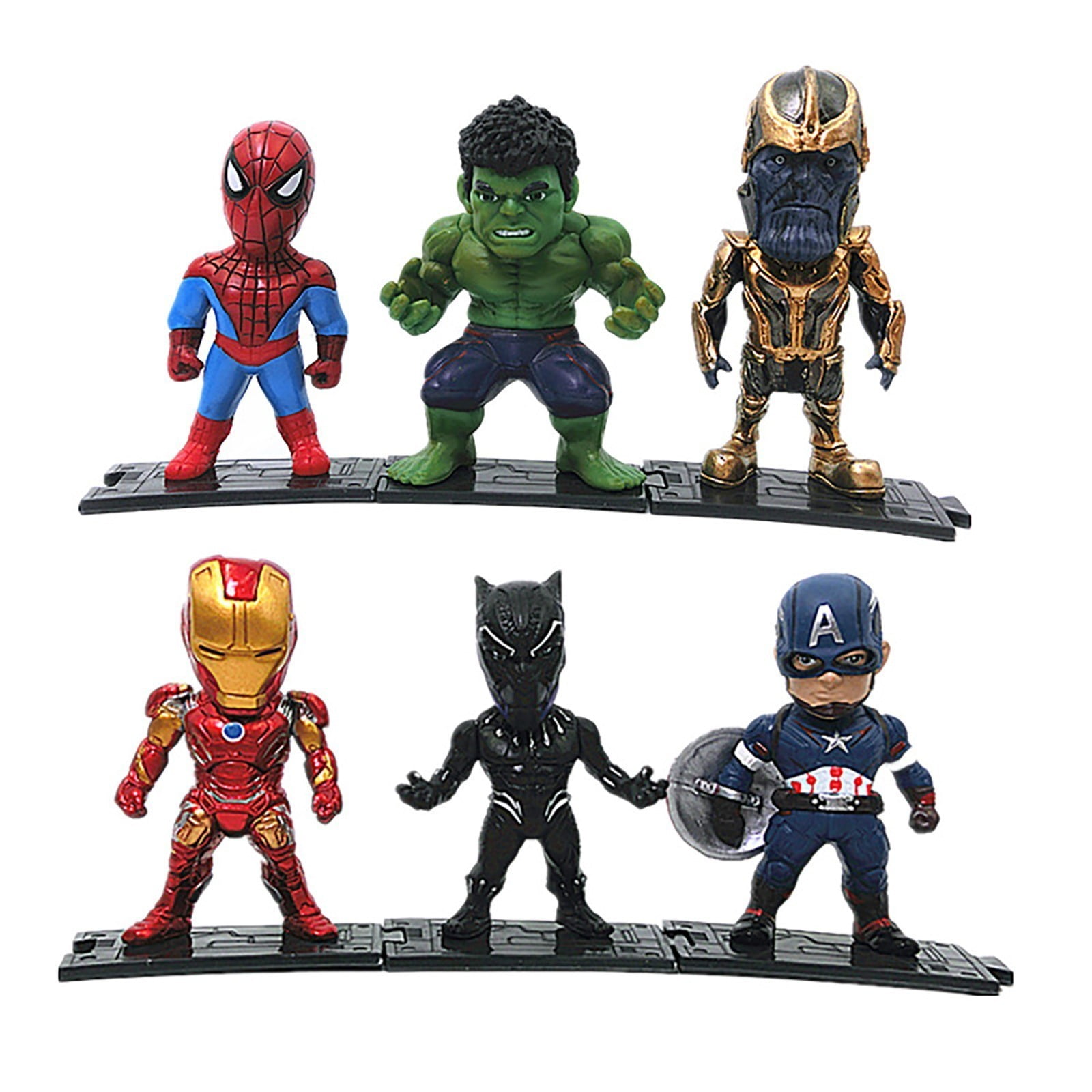 Cyinyin 6 Pcs Avenger Superhero - Super Hero Character Figurines Worth ...