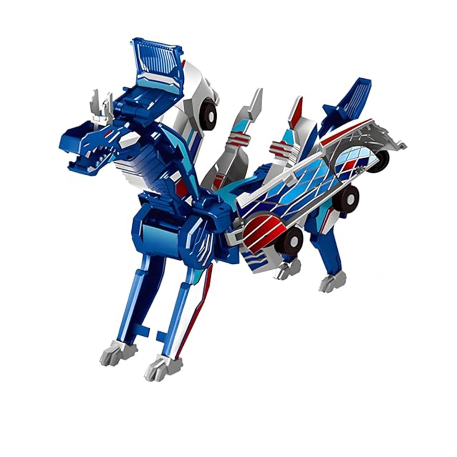 Cyinyin 7.4 INCH Pegasus Transforming Car Toy, Magnetic Cars Transform ...