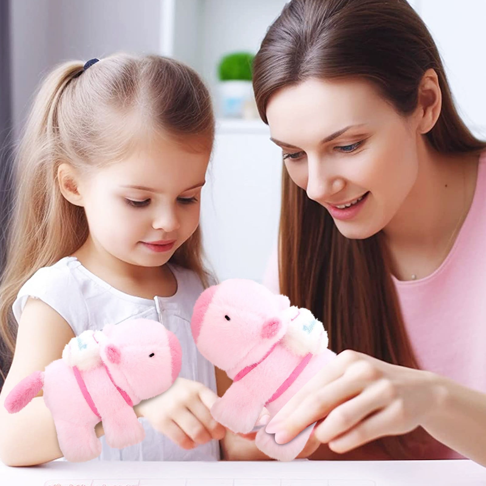 Cyinyin 7.8 INCH Lovely Pink Capybara Clap Ring, Cute Capybara Plush ...