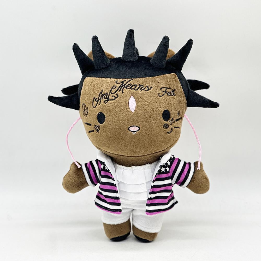 Cyinyin 8.6 INCH Rapper Lil Uzi Plush Doll Fashion Boy with Purple ...