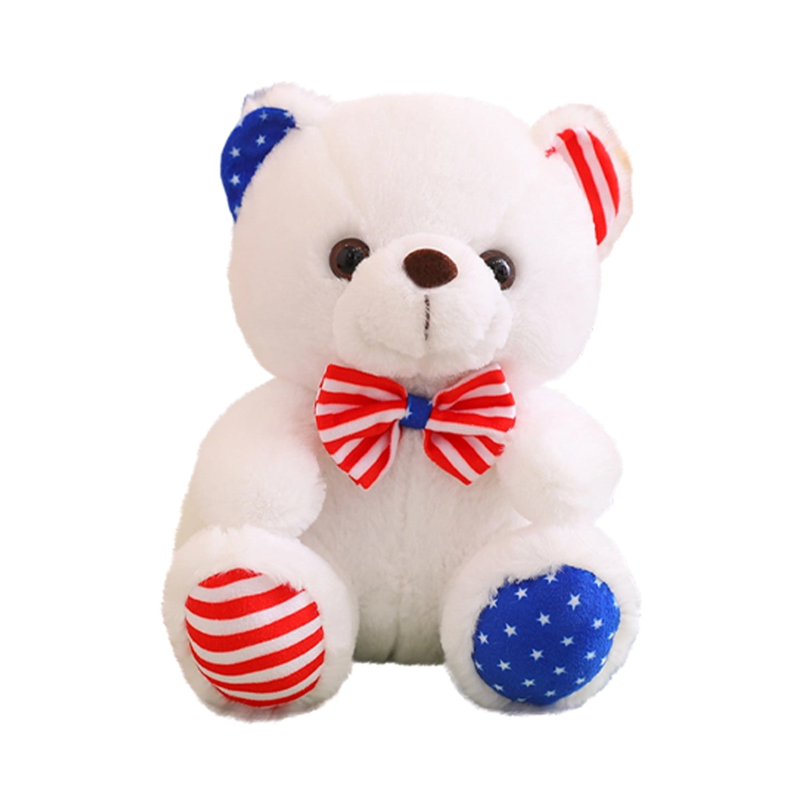 Cyinyin 8.7 INCH 4th of July USA Teddy Bear American National Flag ...