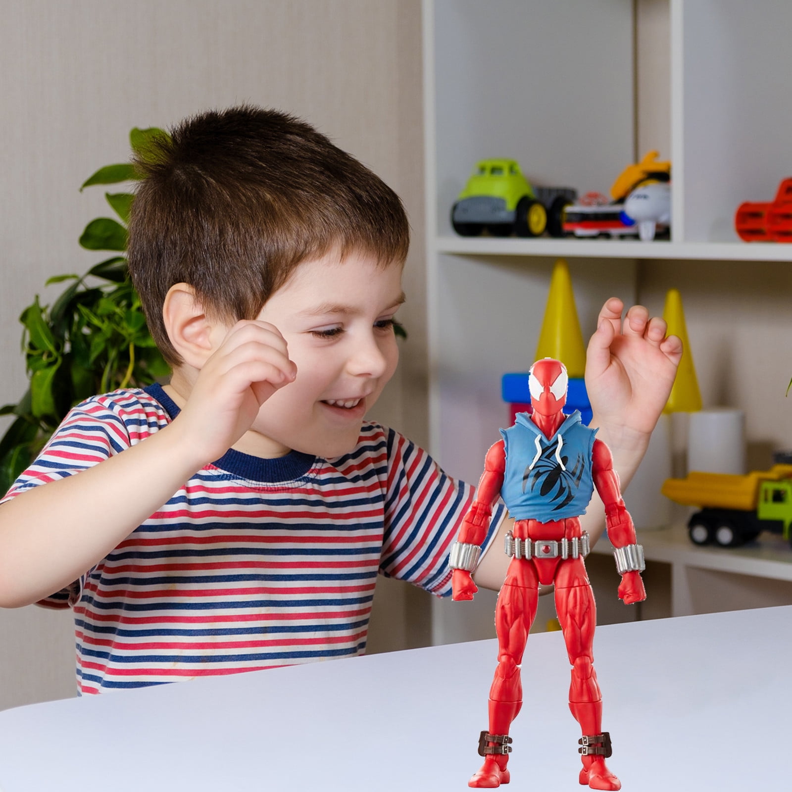 Cyinyin 8 INCH Striking Spider Hero Figures Toy Model, Across The ...
