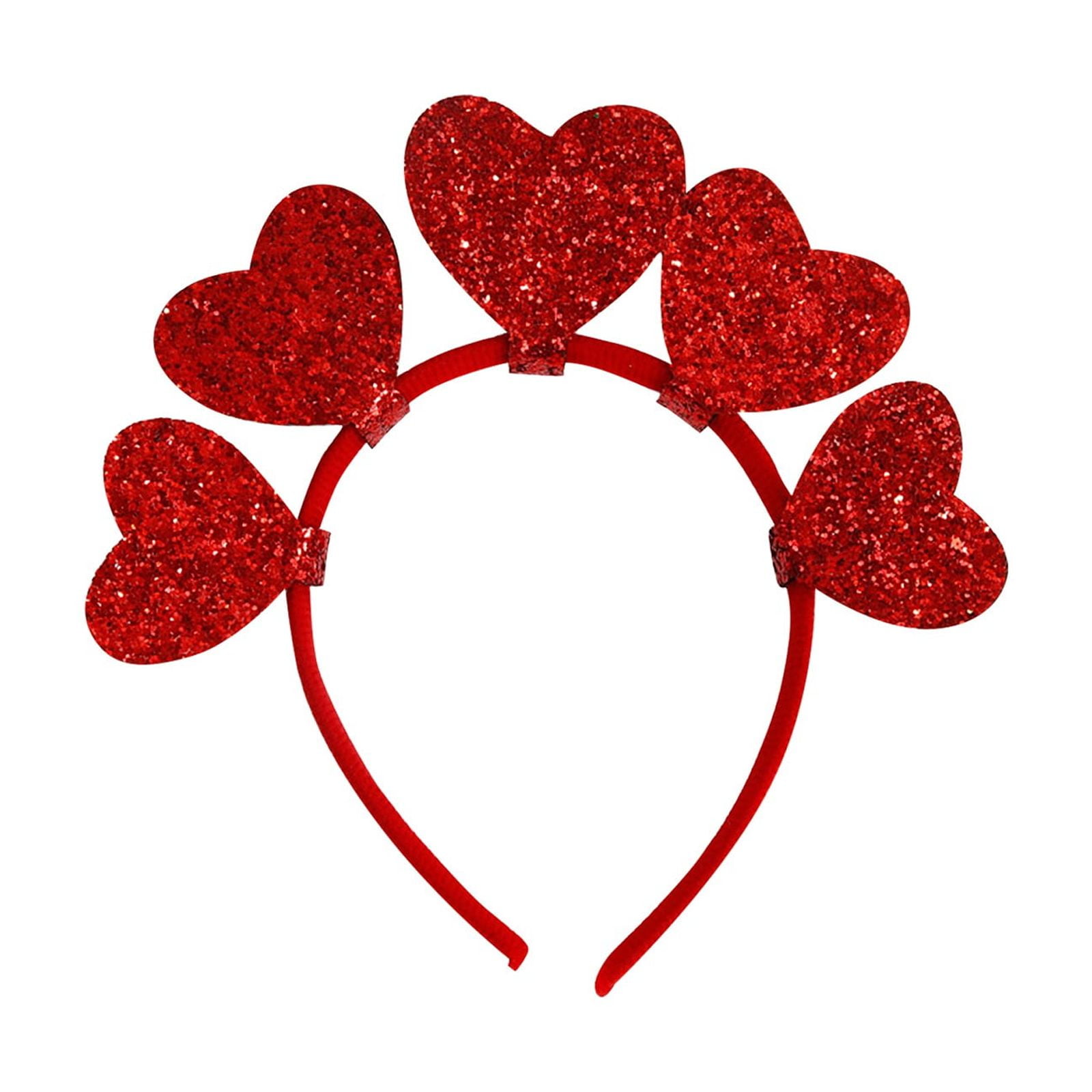Cyinyin 8 Inch Heart Headbands Party Headphone Headband Wedding Heart ...