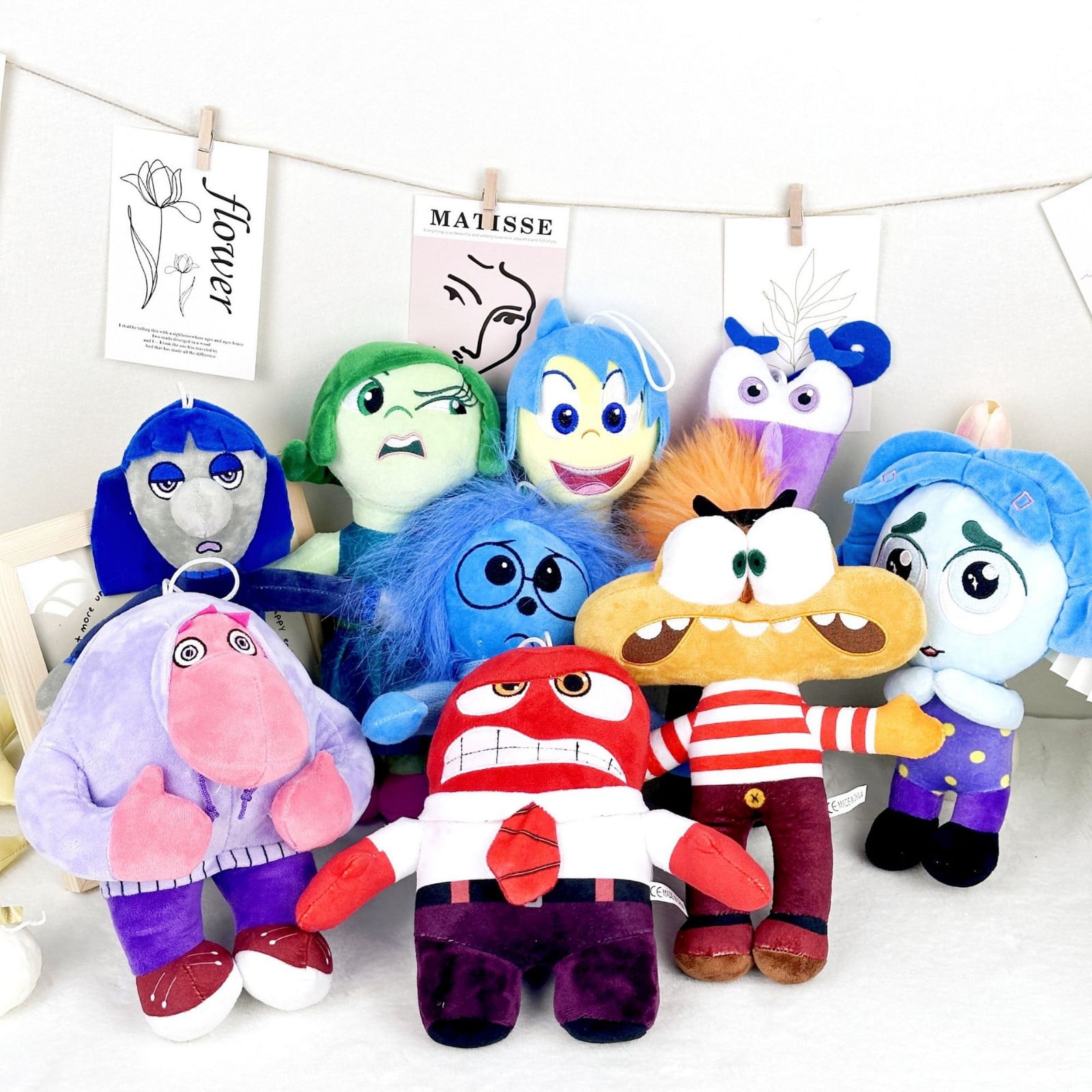 Cyinyin 9 PCS Inside Out 2 Stuffed Animals Plushies Toy, Height New ...