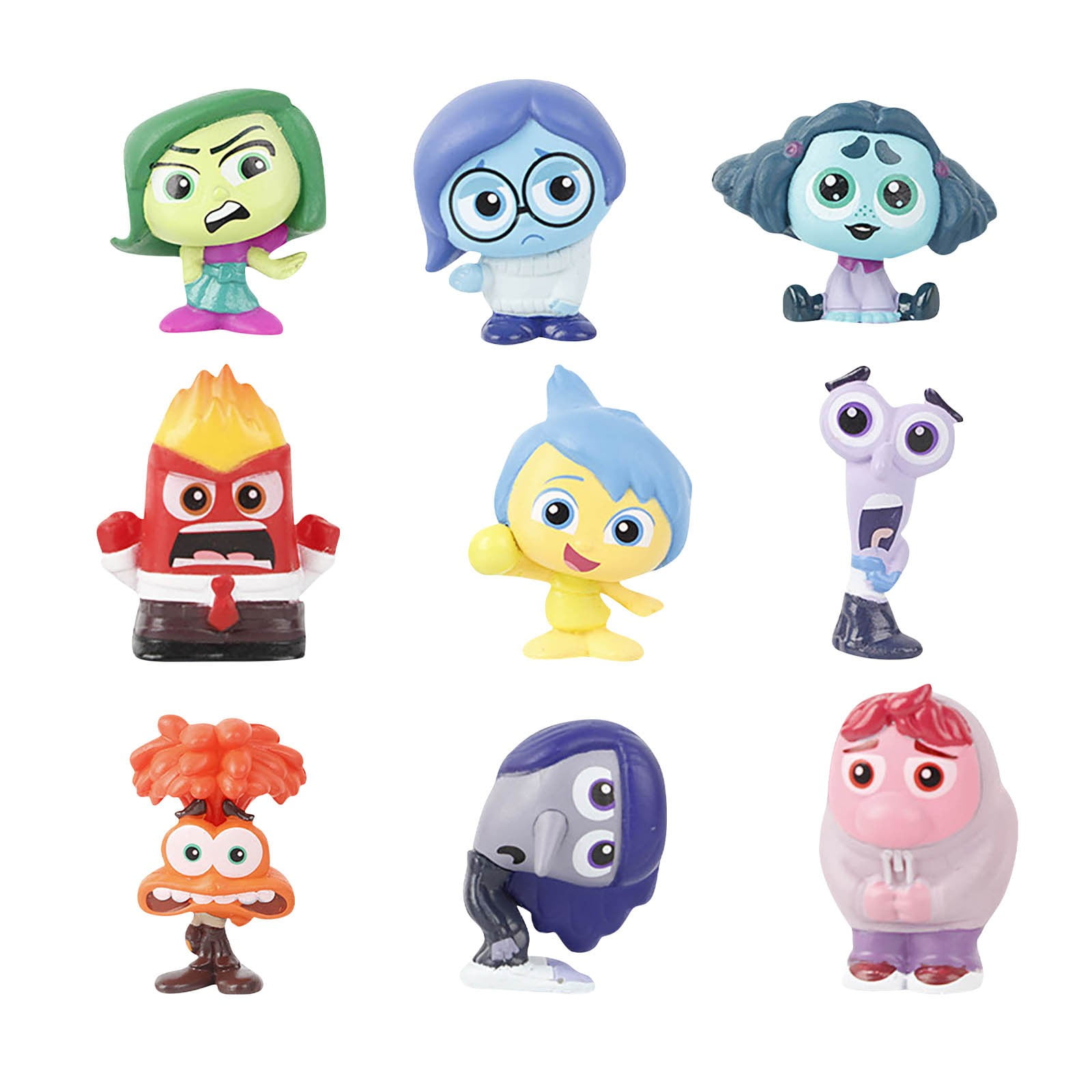 Cyinyin 9 PCS Inside Out Action Figures Toys, So Cute Figure ...