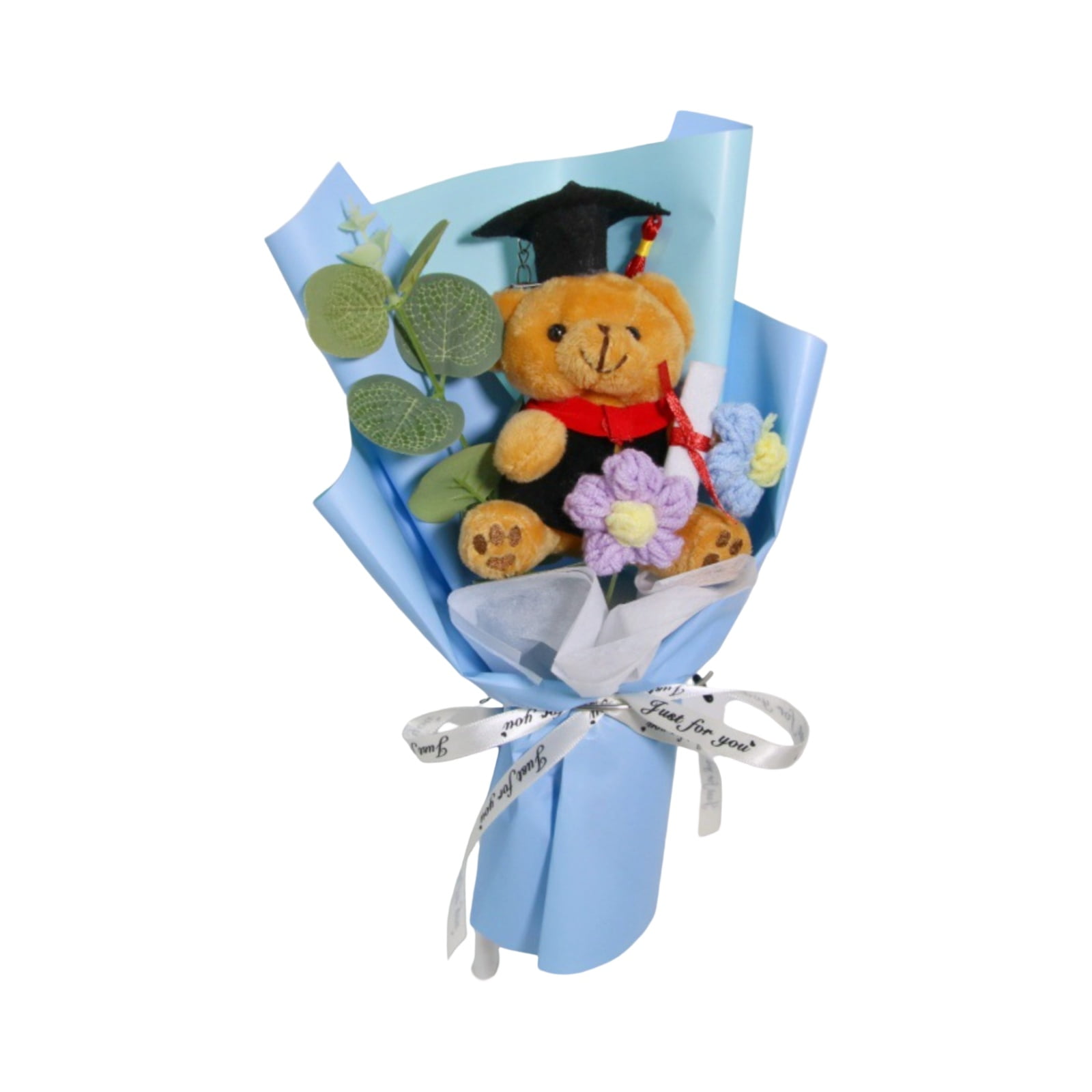 Cyinyin Adorable Bear Plush Graduation Bouquet, Graduation Artificial ...