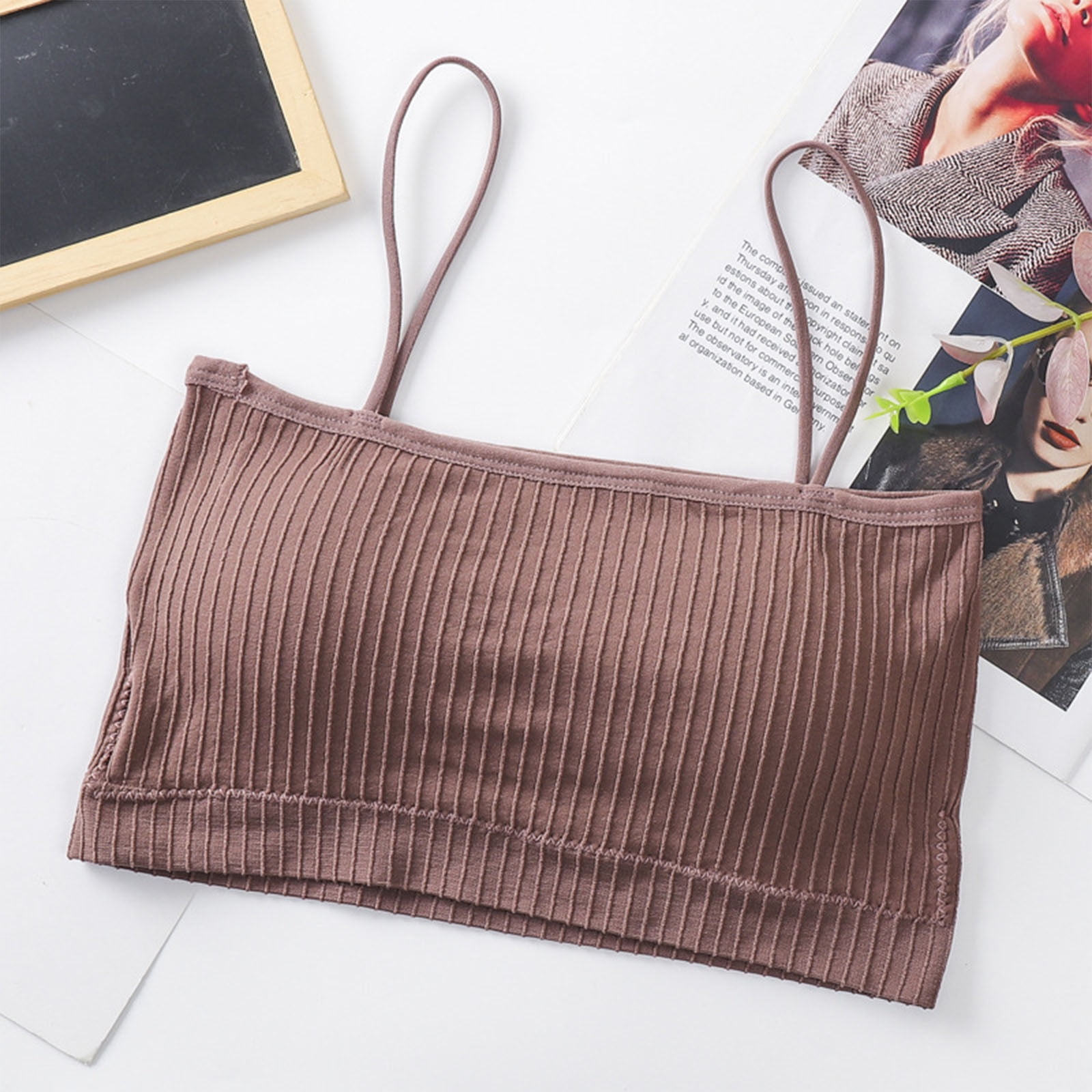 Cyinyin Bras for Women Sexy Underwear for Women Threaded One-Piece Bra Back Wrap Bra Seamless ...