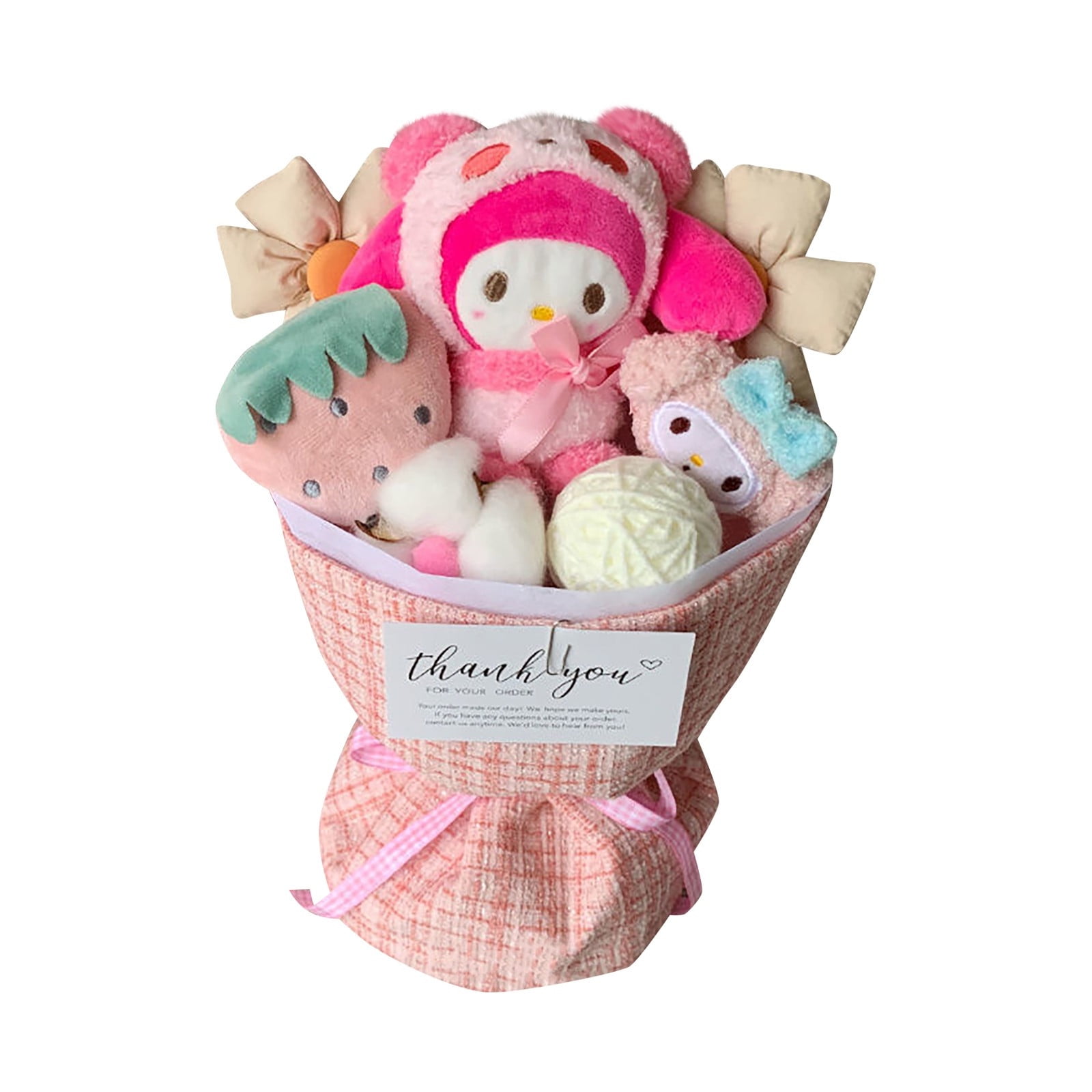 Cyinyin Charming Kuromi Plush Flower Bouquet, Collectable Plush Toy ...