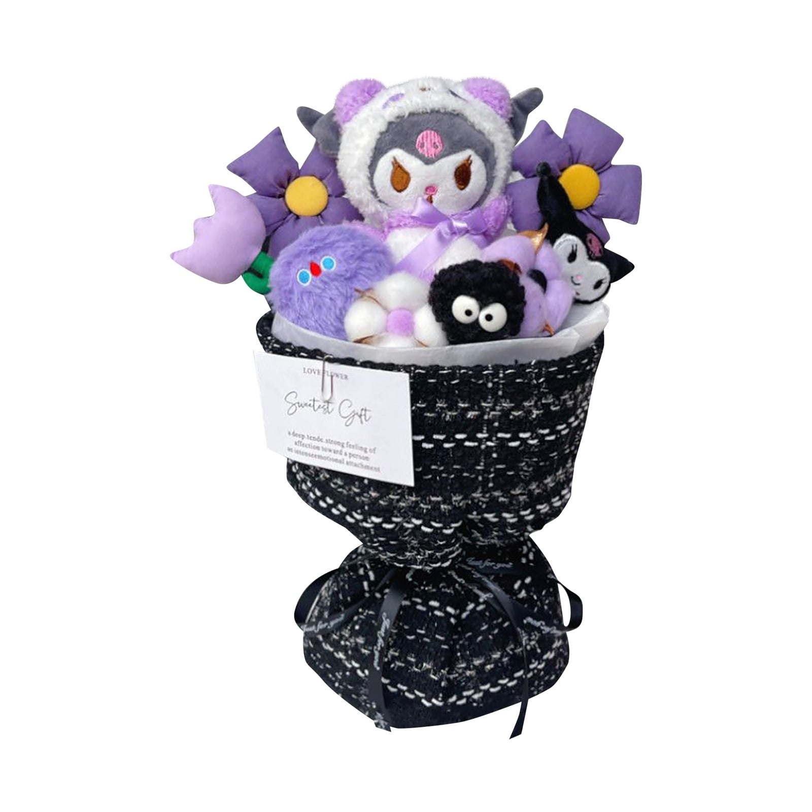 Cyinyin Charming Kuromi Plush Flower Bouquet, Collectable Plush Toy ...