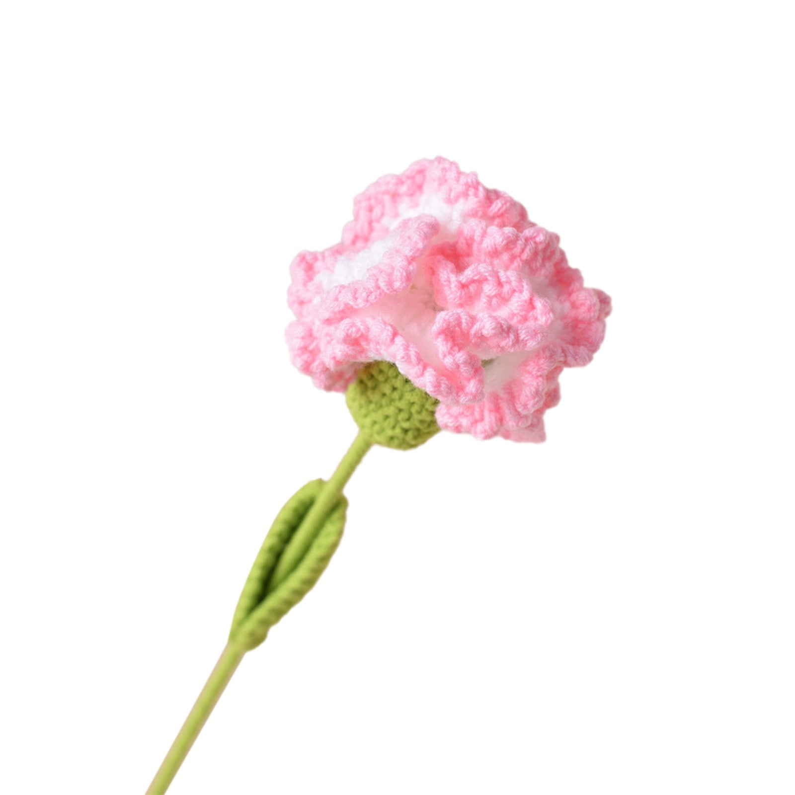 Cyinyin Crochet Flowers, Knitted Artificial Wool Carnation for Gift ...