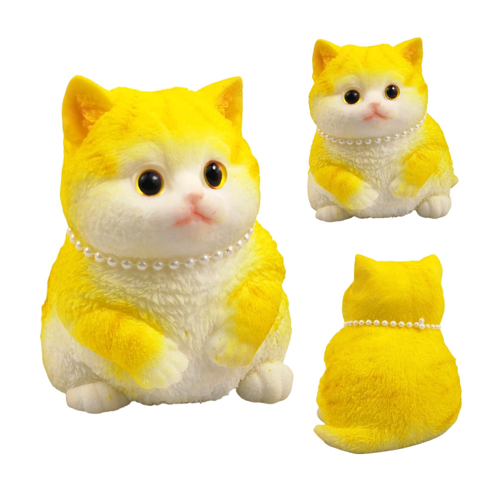 Cyinyin Cute Golden Layered Fat Cat Pinch Music, Students Stress ...