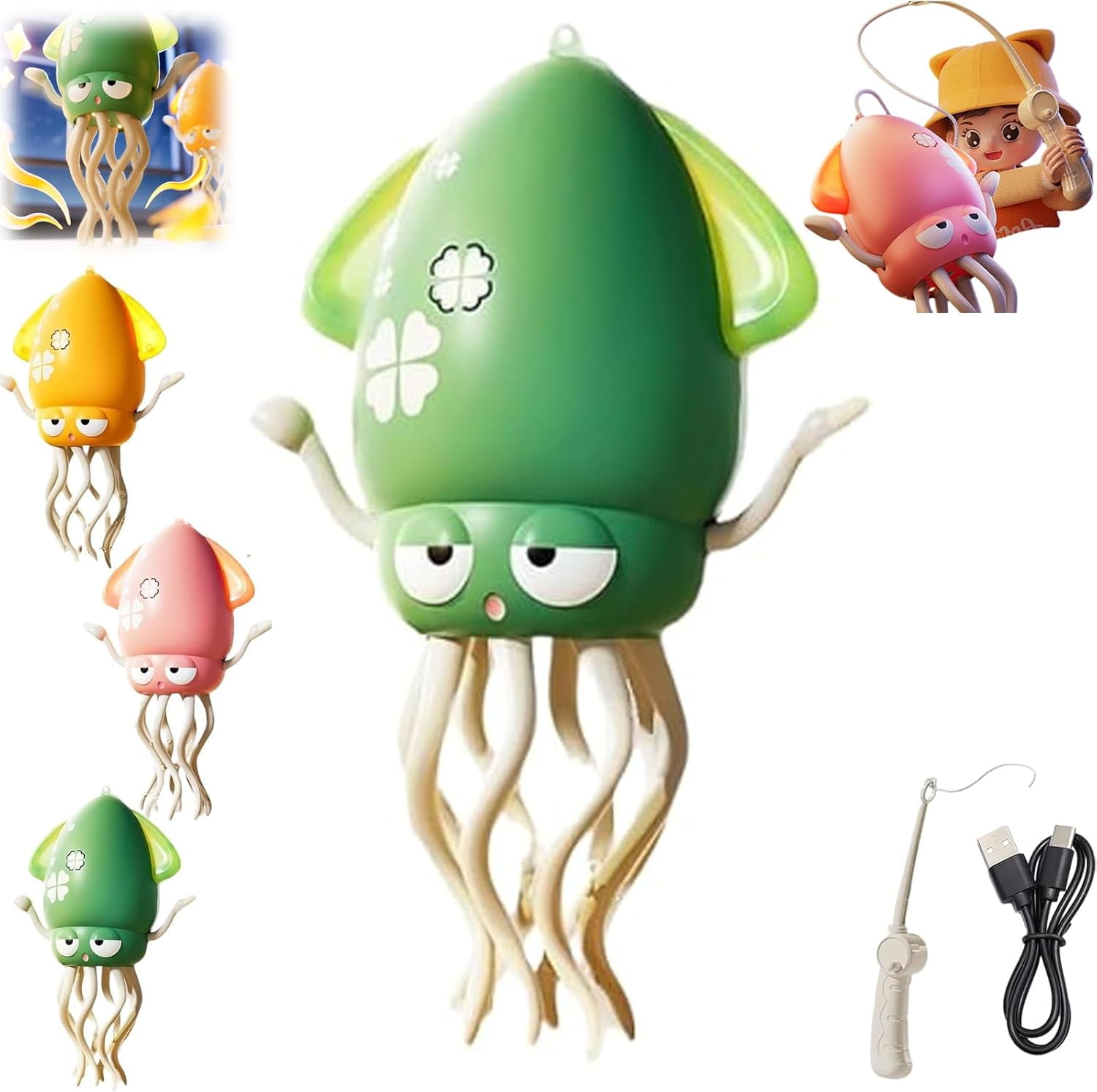 Cyinyin Dancing Octopus Toys - Electric Octopus Toys with LED and Music ...