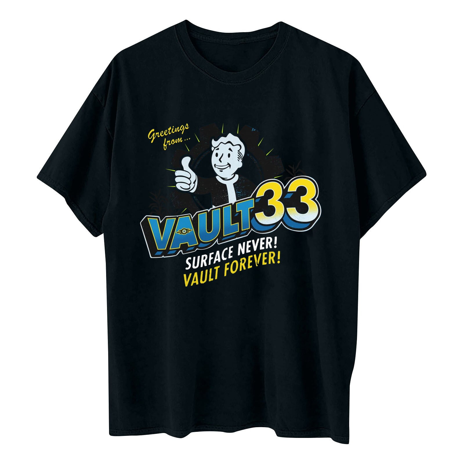 Cyinyin Fallout 4 Merchandise Shirts with VAULT FOREVER Print , Fallout ...