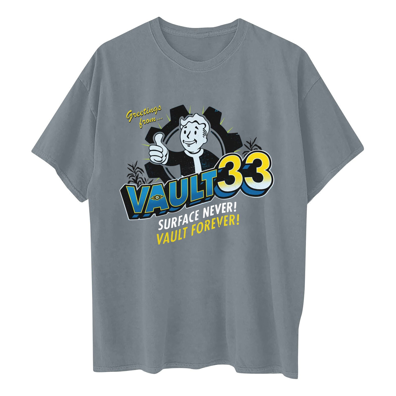 Cyinyin Fallout 4 Merchandise Shirts with VAULT FOREVER Print , Fallout ...