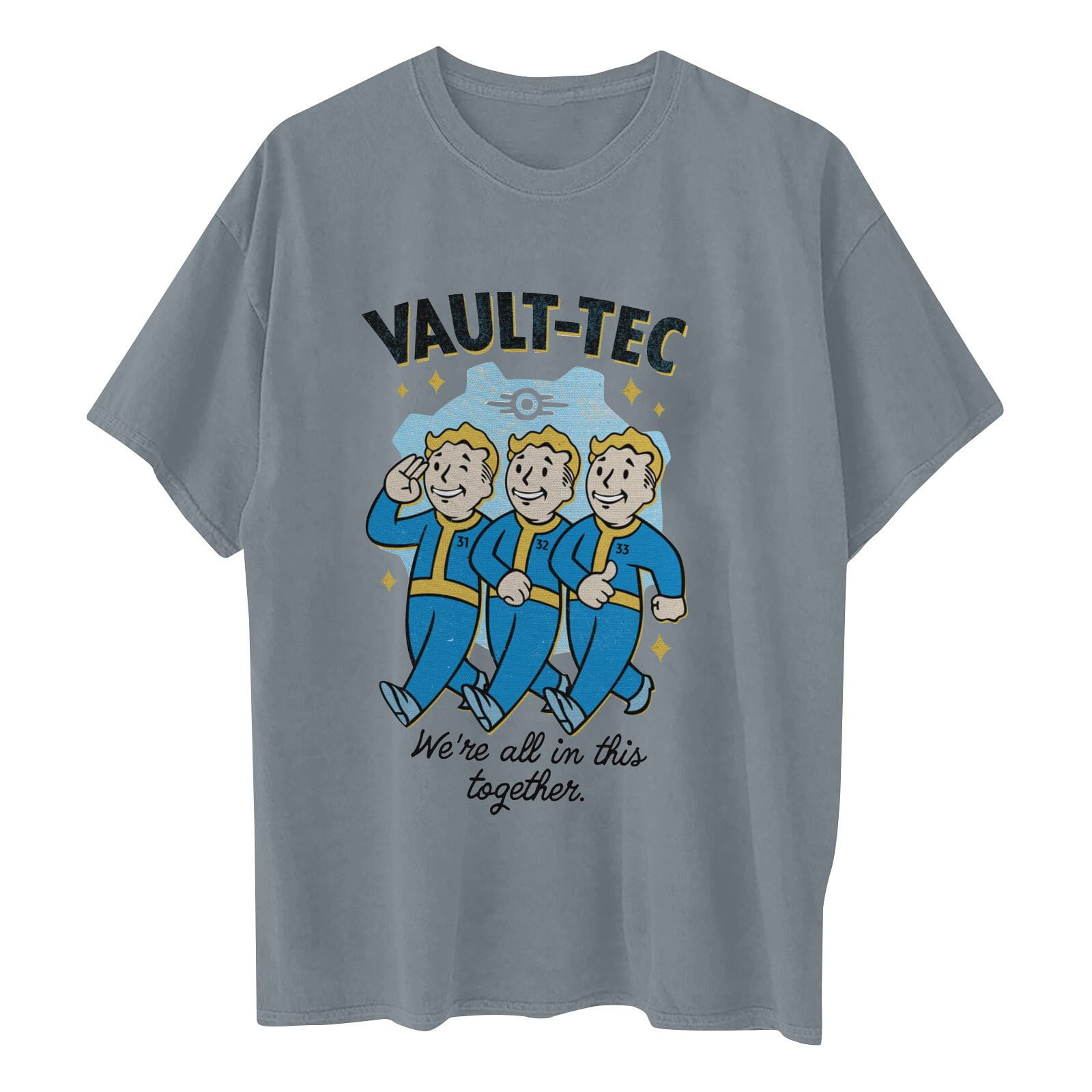 Cyinyin Fallout Merch Shirts with Vault Boy Print , Fallout T Shirt for ...