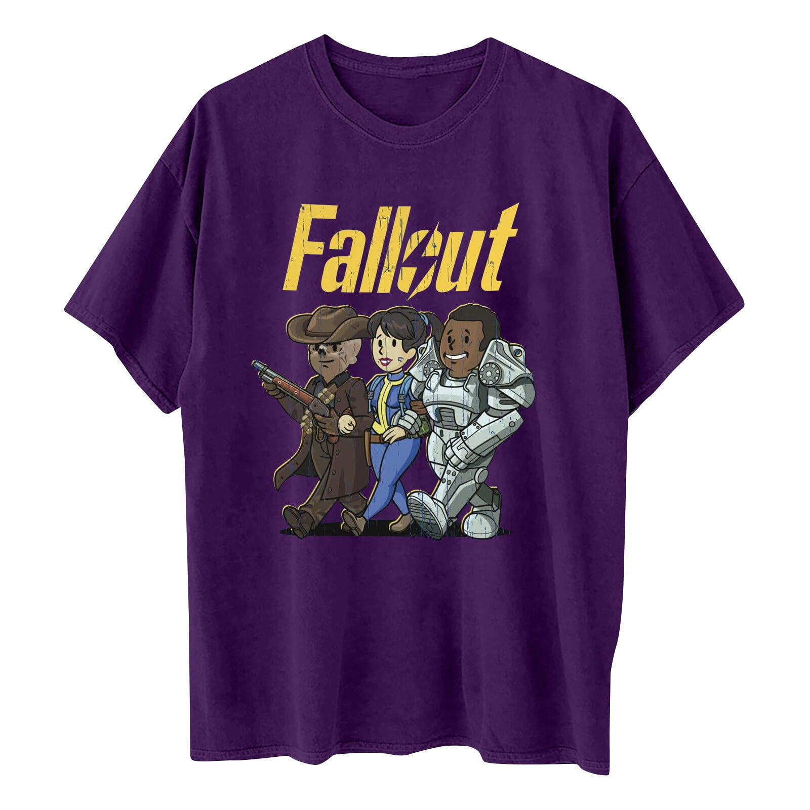 Cyinyin Fallout Vault Boy Shirts with Fallout Letter Print , Fallout ...