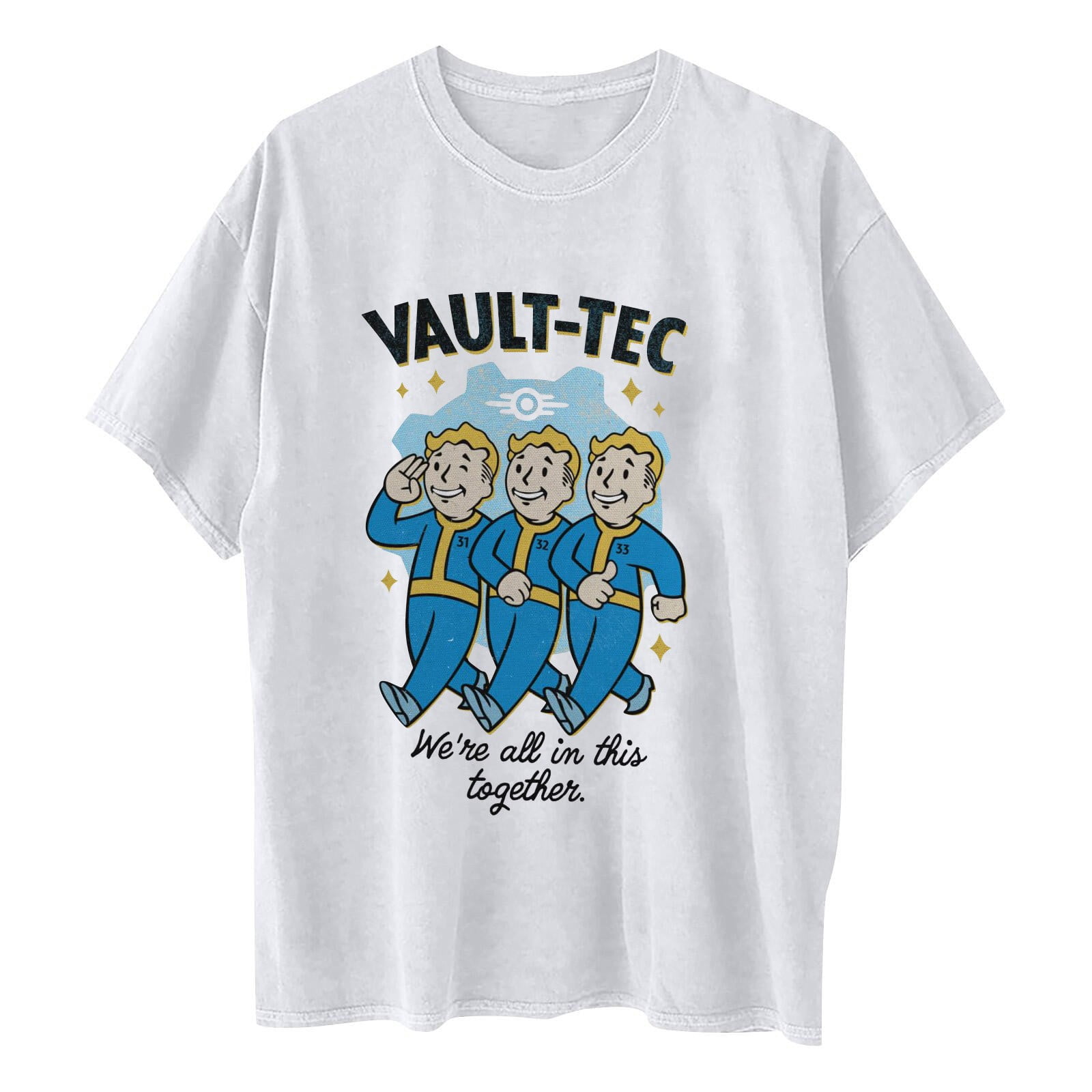 Cyinyin Fallout Vault Boy Shirts with VAULT-TEC Graphic Print , Fallout ...