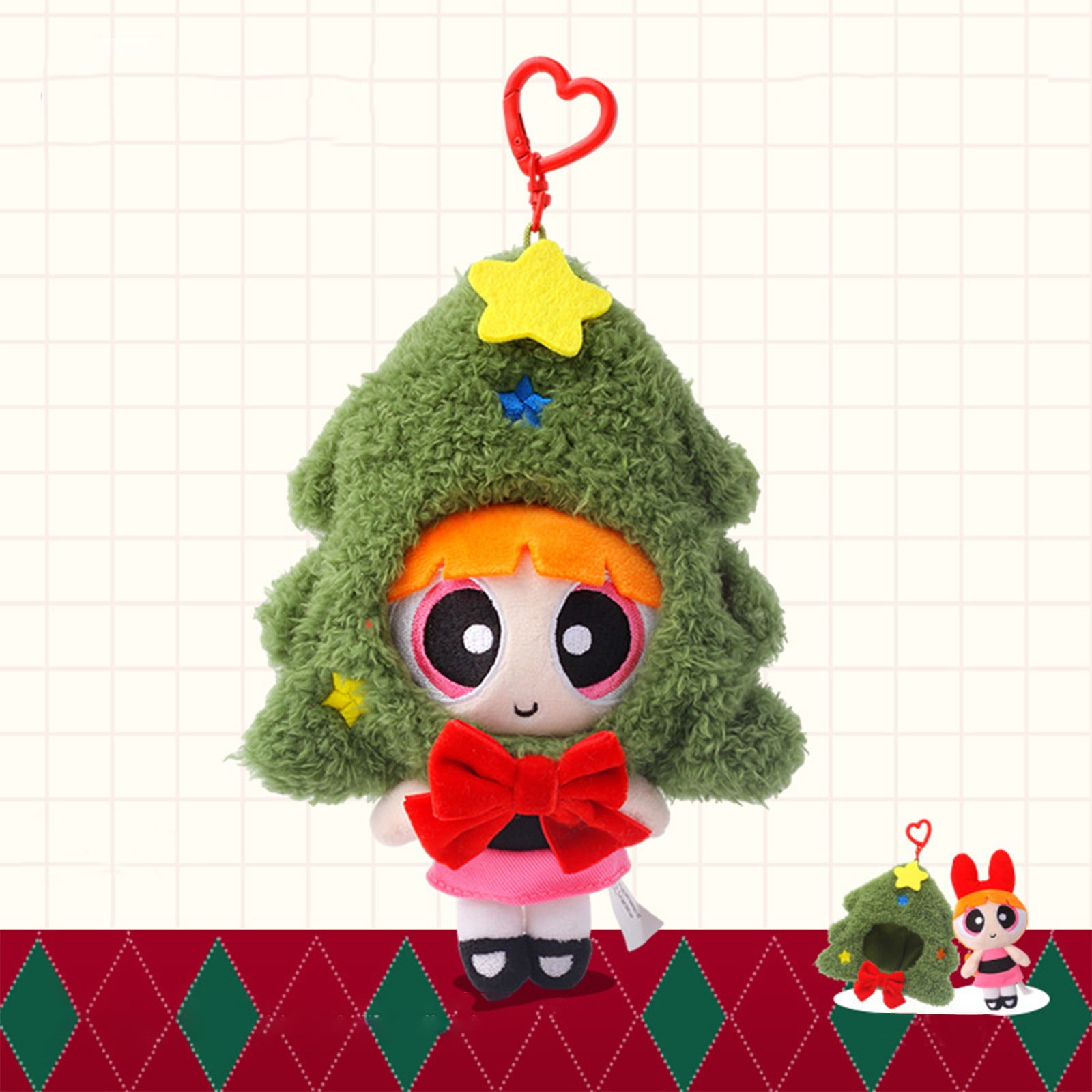 Cyinyin Fancy Christmas Tree Shape Blossom Stuffed Toys Accessories, 5. ...