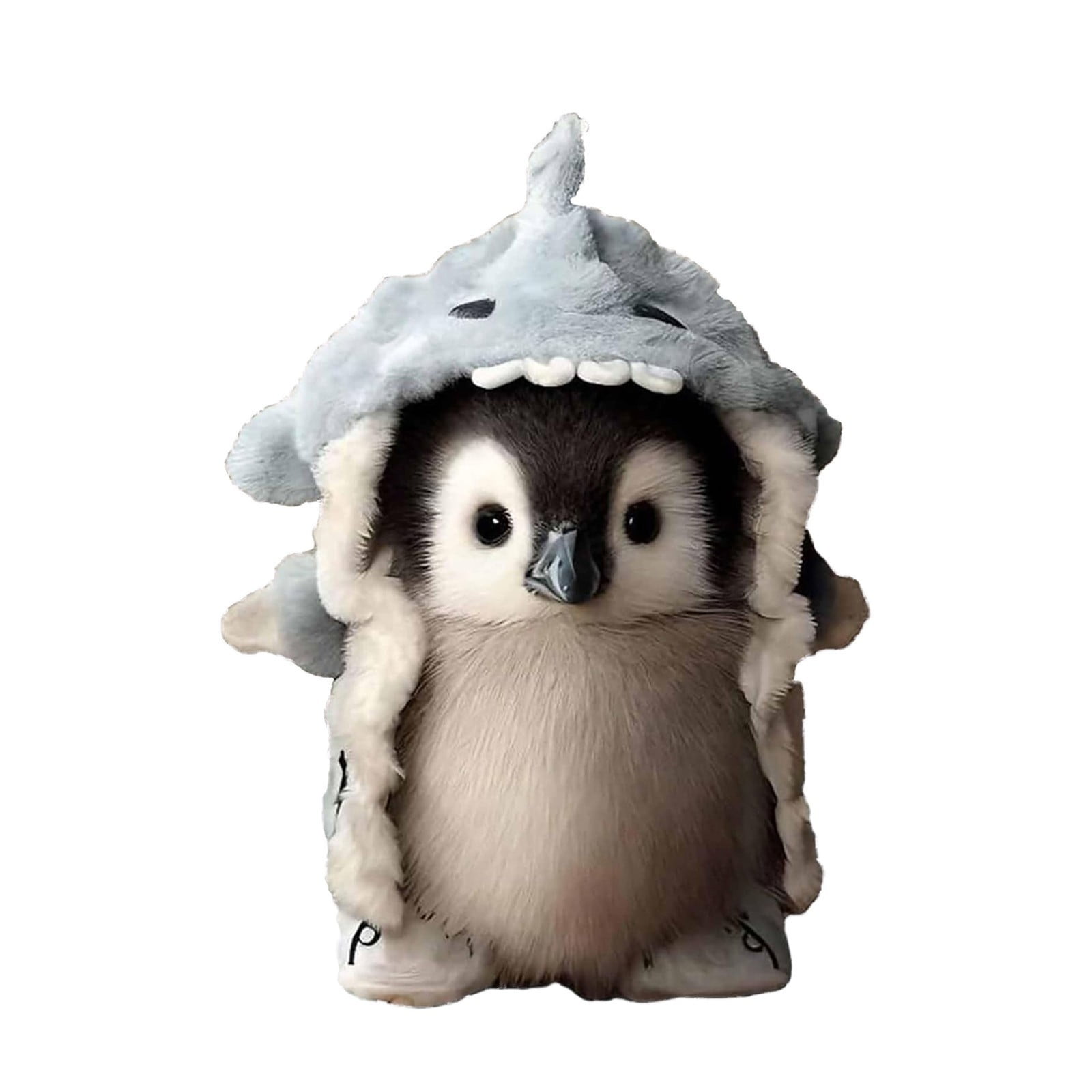 Cyinyin Grey Penguin Plush Dolls, 7.8 inch Huggable Sea Animal, Cute ...