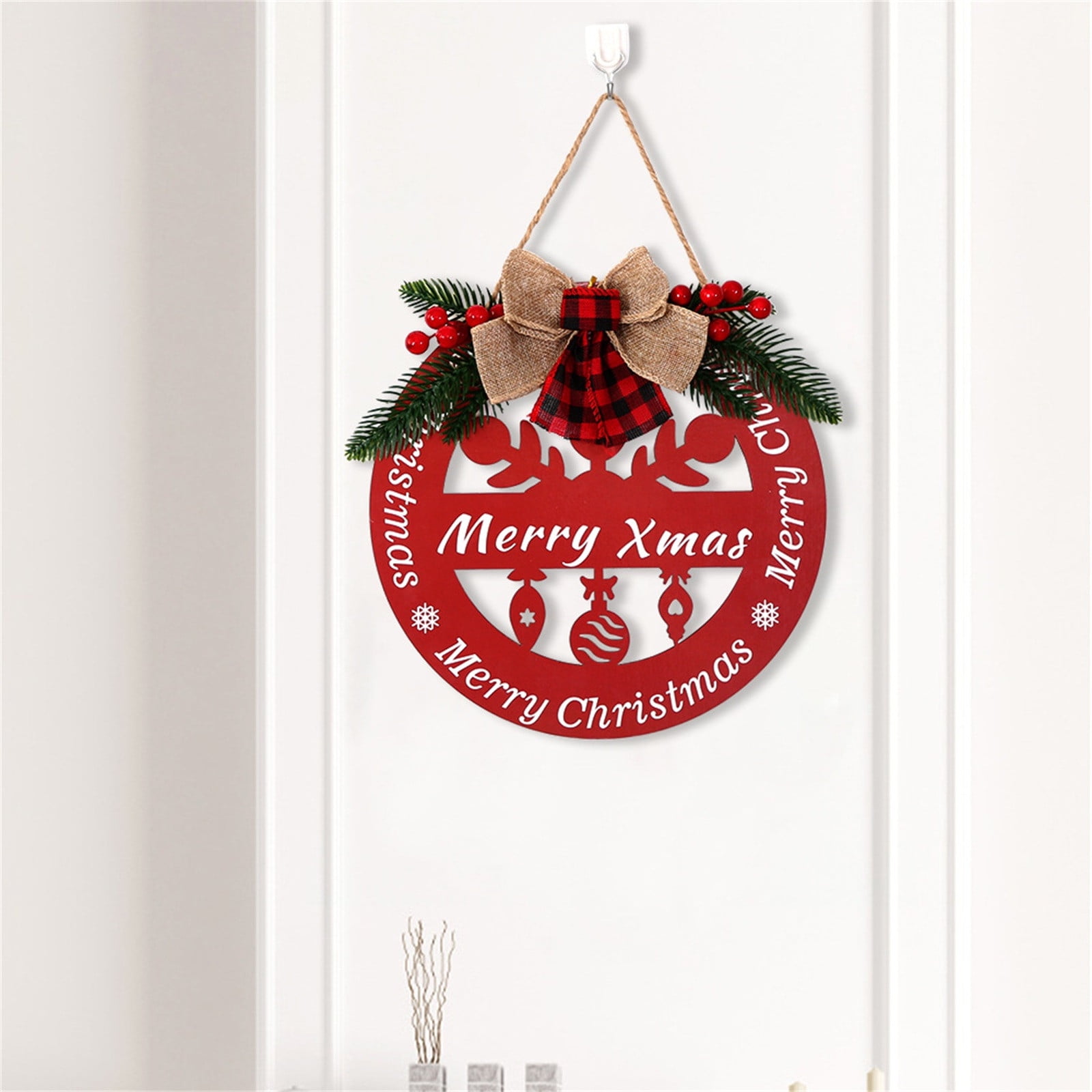Cyinyin Grinch Christmas Decorations Merry Christmas Sign For Front ...