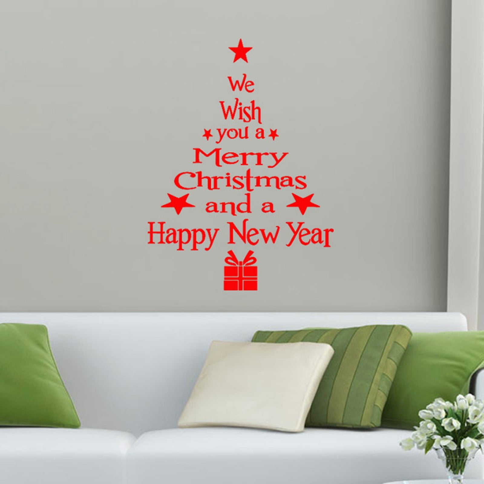 Cyinyin Grinch Christmas Decorations Christmas Tree Wall Stickers ...