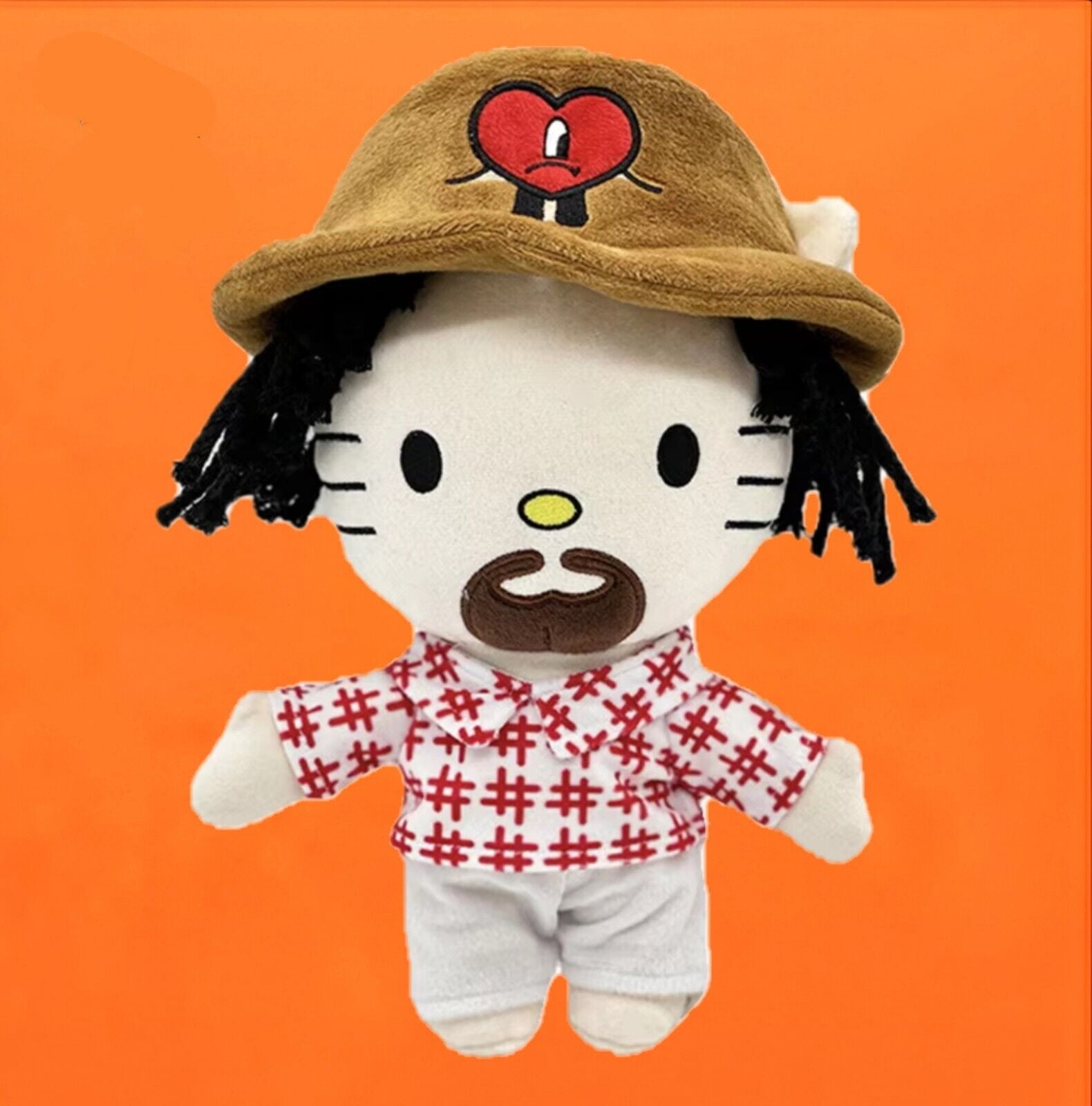 Cyinyin Hello Kitty Rap Singer Plush Toy, Hello Kitty Gifts Plush Toy ...